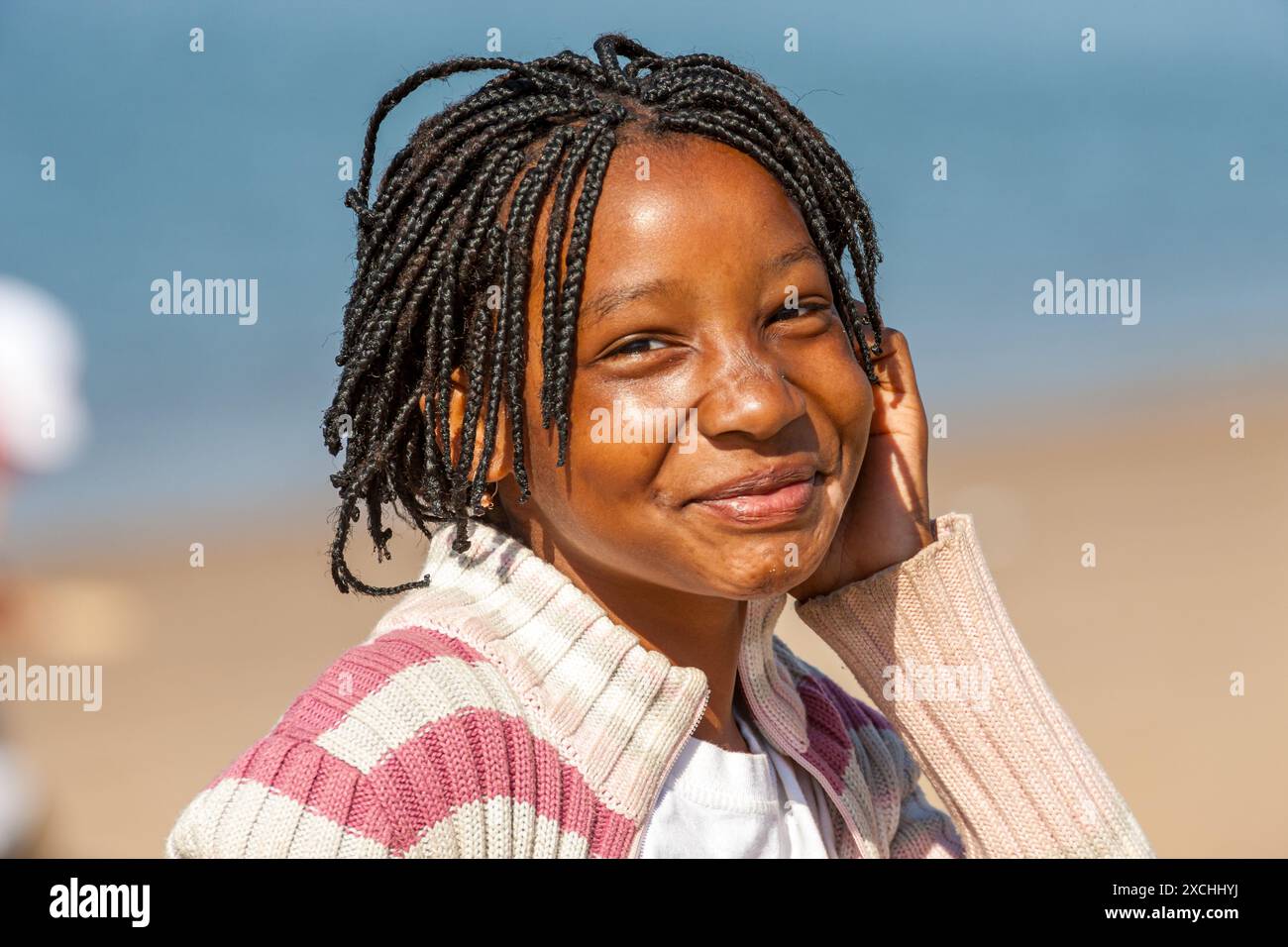 Mozambique, Maputo, Maputo Cidade, Young people in the beach area Stock ...