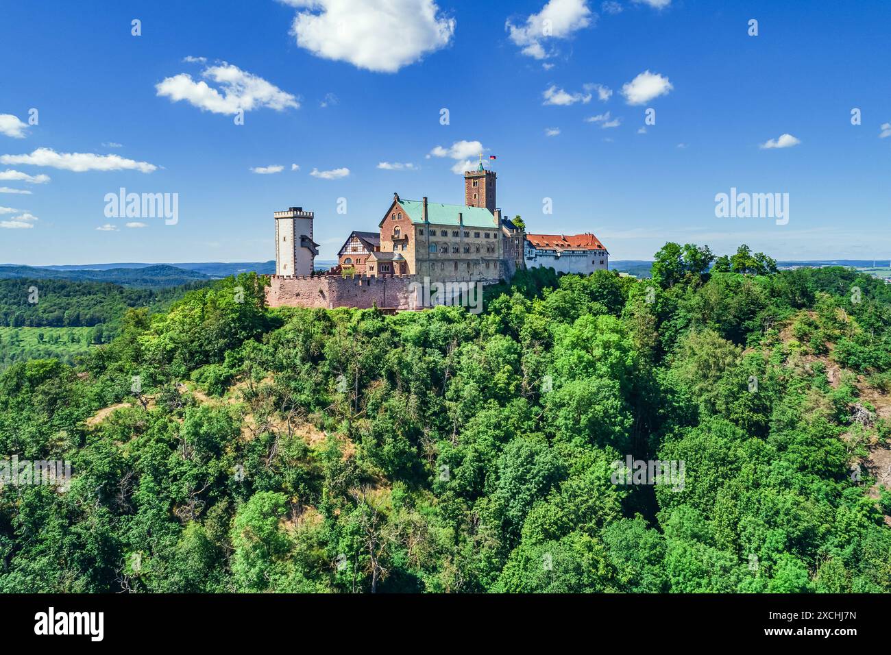 EISENACH, THURINGIA, GERMANY - CIRCA JUNE 2024: Fortress Wartburg at ...