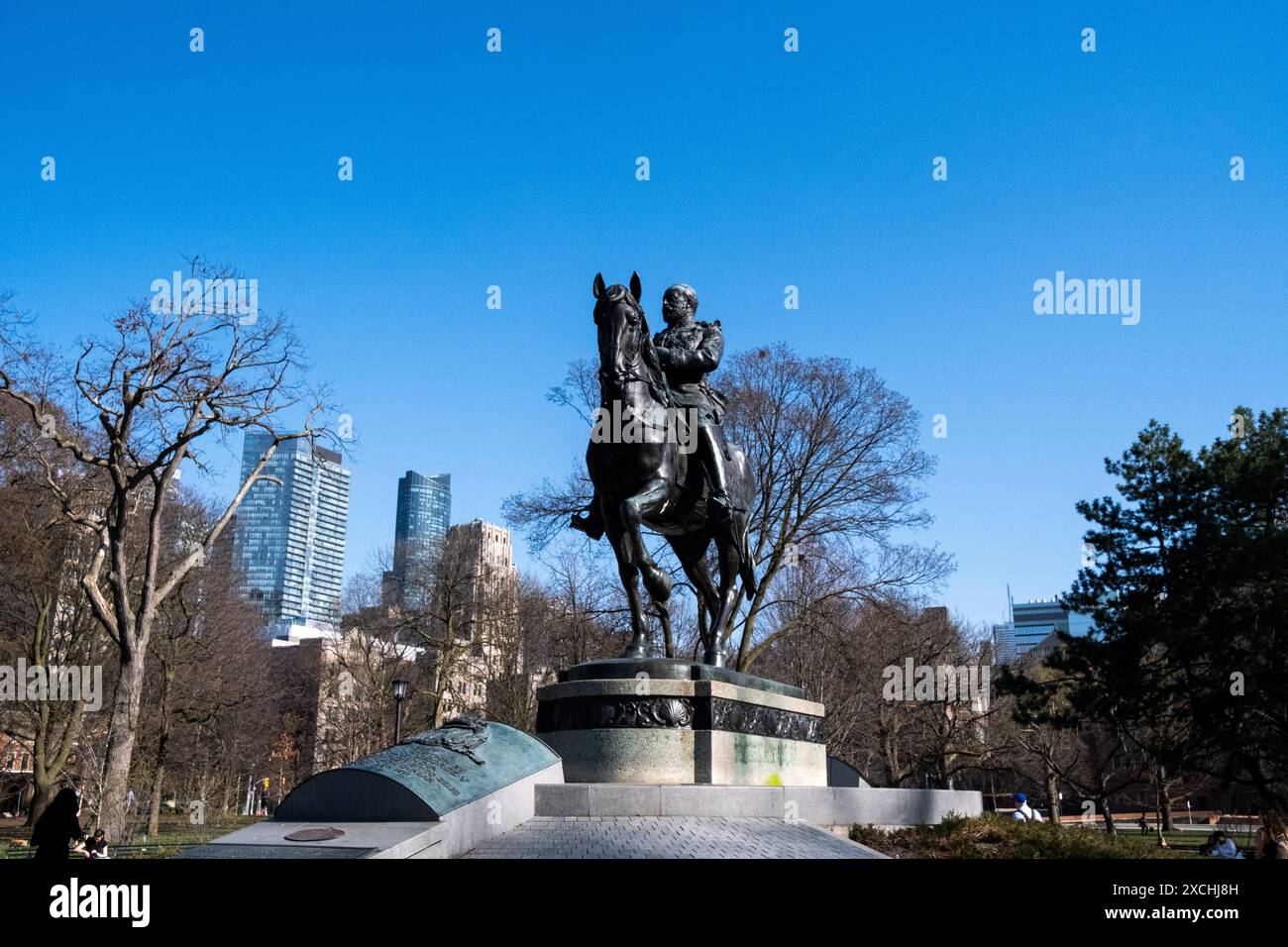 King Edward VII Equestrian Statue at Queen s Park with an urban ...