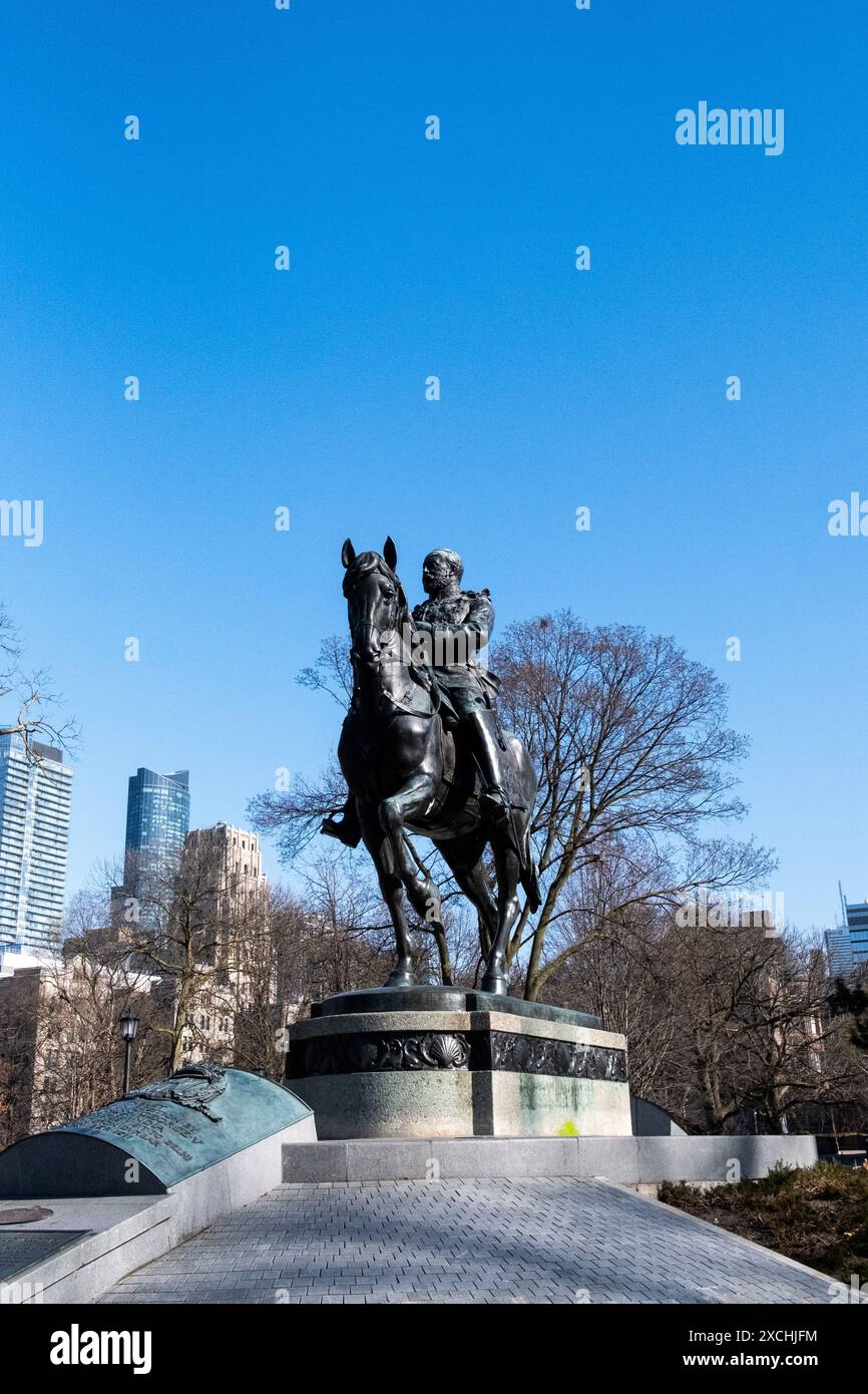 King Edward VII Equestrian Statue at Queen s Park with an urban ...