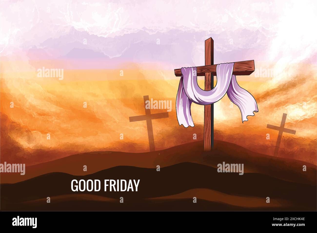 Good friday peace of holy week celebration card background Stock Vector ...