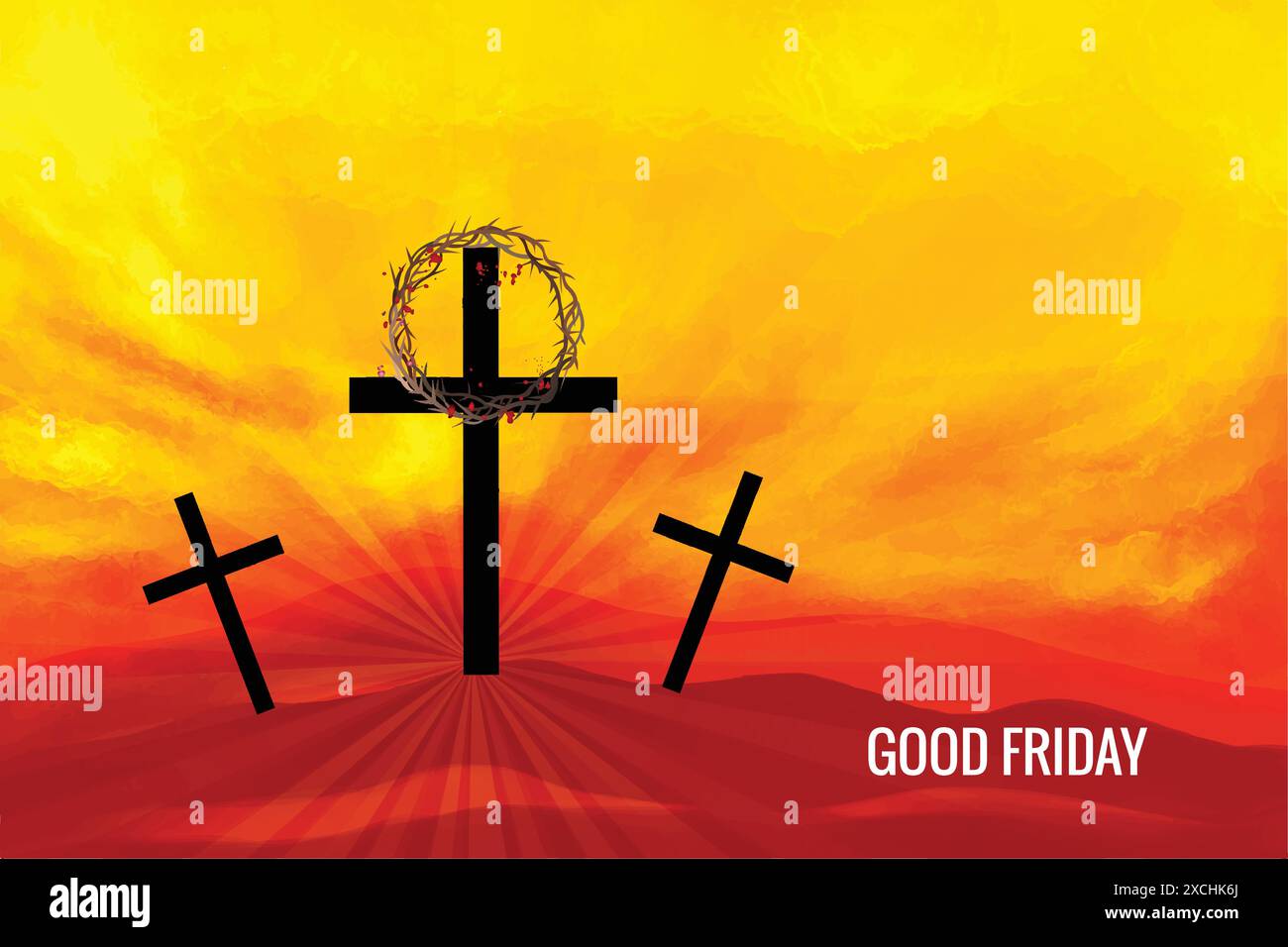 Crucifixion crucifixion scene Stock Vector Images - Alamy