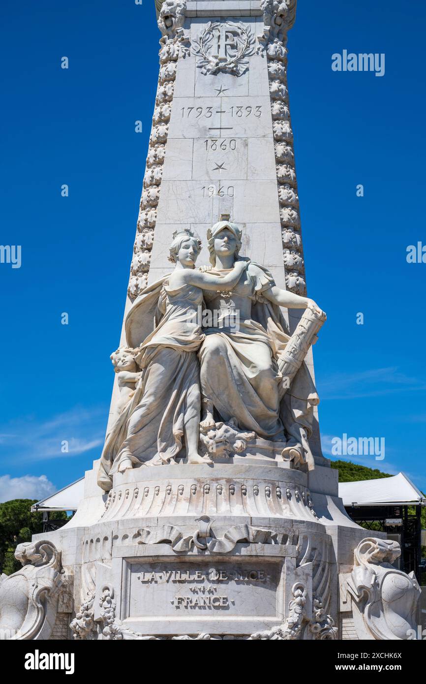 Monument du Centenaire (Centenary Monument) on Promenade des Anglais on ...
