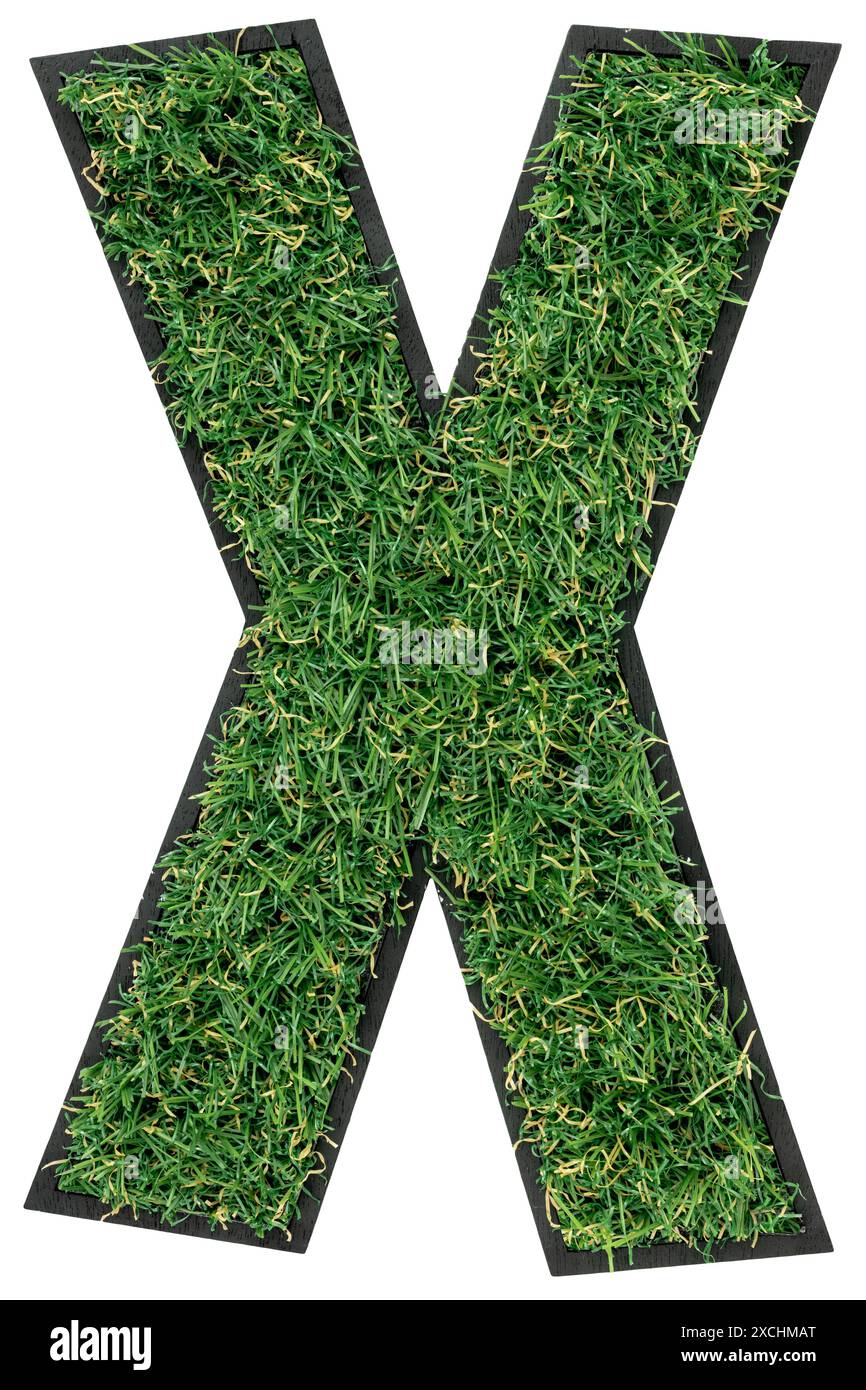 Green letter x hi-res stock photography and images - Alamy