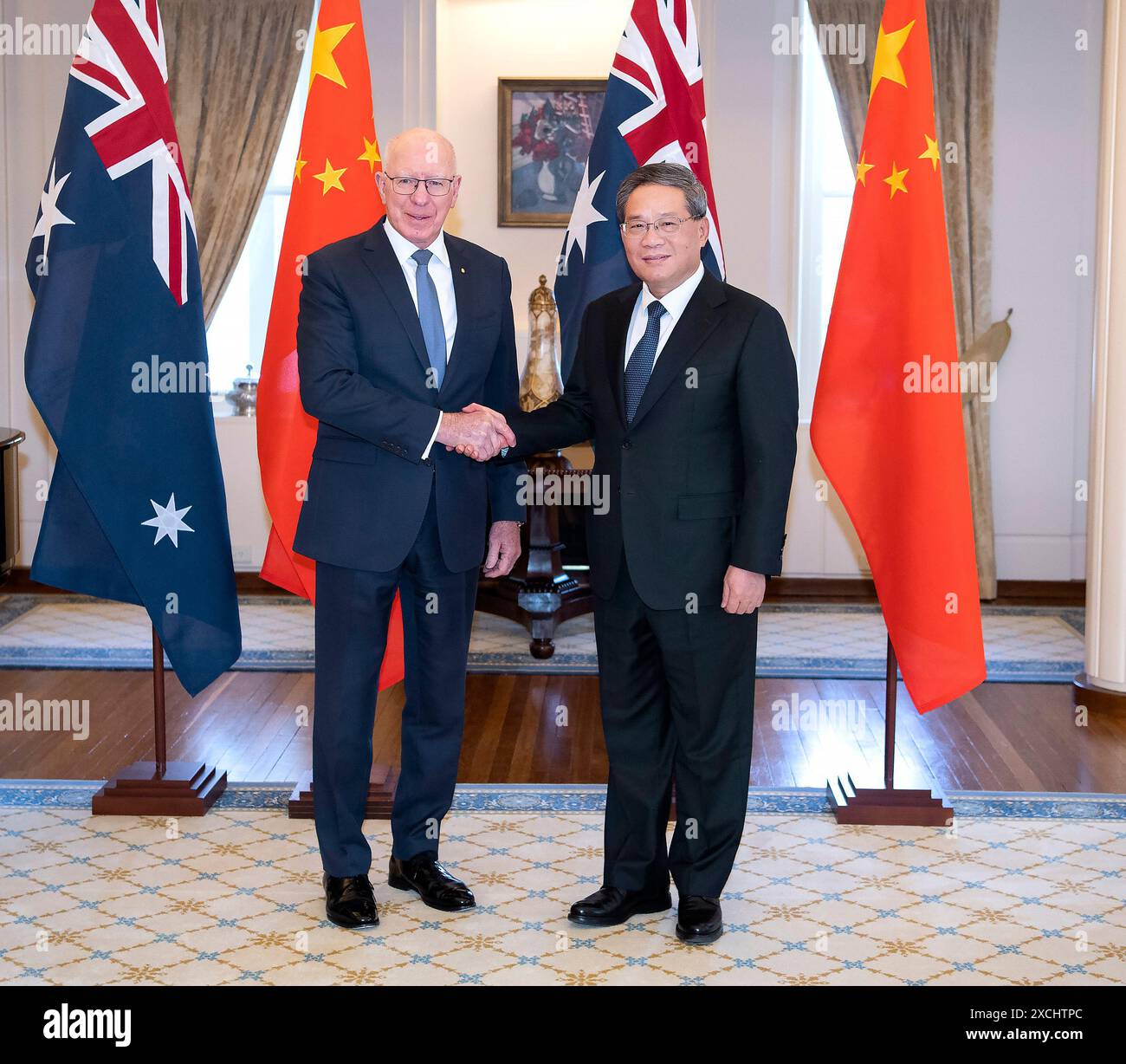 Canberra, Australia. 17th June, 2024. Chinese Premier Li Qiang meets ...