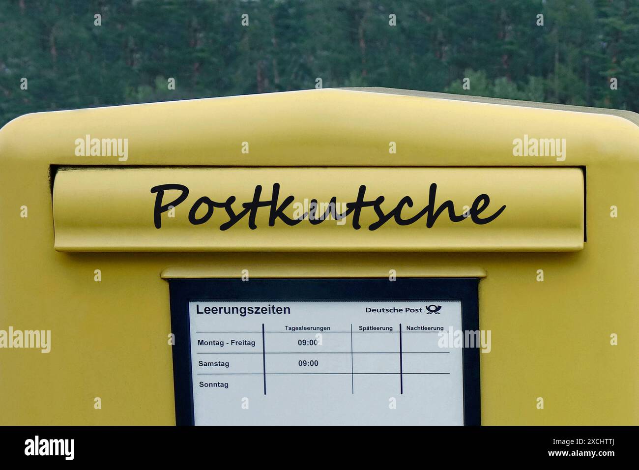 Postkasten mit Schriftzug Postkutsche Postkasten mit Schriftzug ...