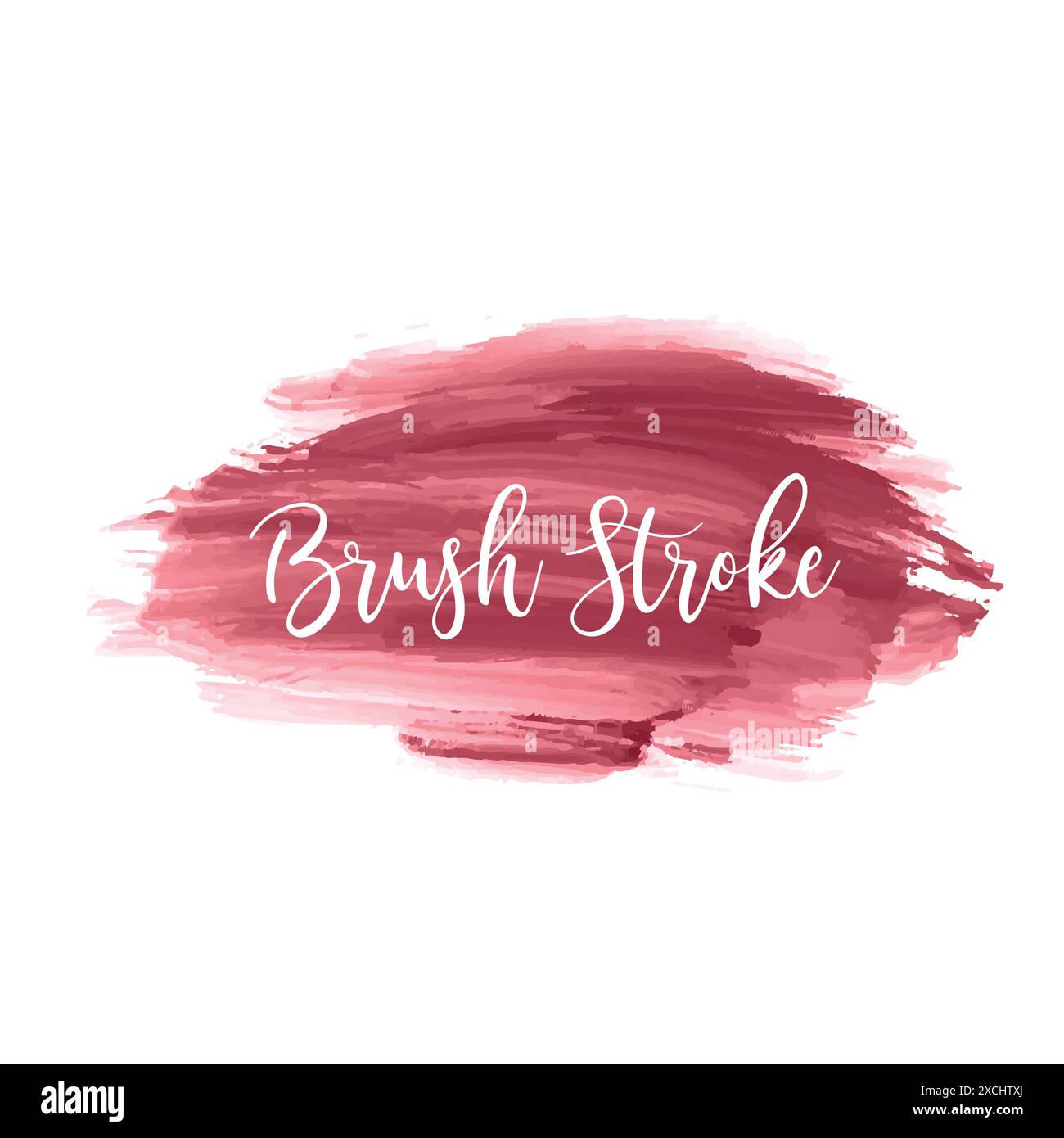 Pink brush stroke watercolor design Stock Vector Image & Art - Alamy