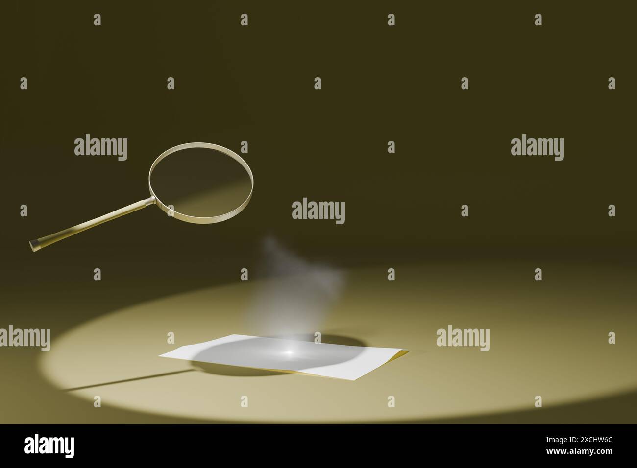 Magnifying glass fire paper hi-res stock photography and images - Alamy
