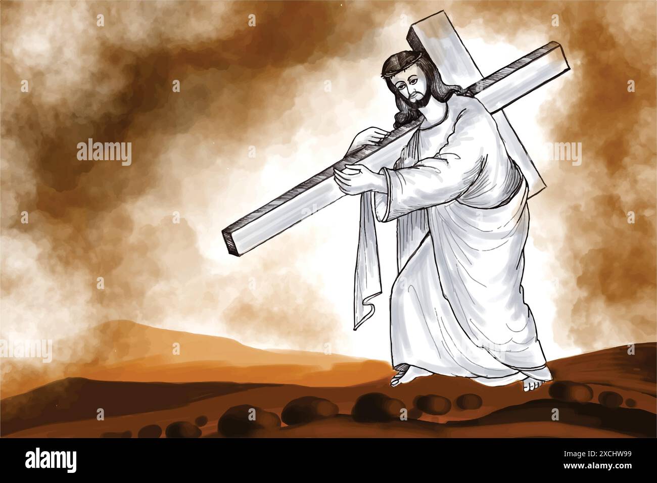 Jesus good friday Stock Vector Images - Alamy