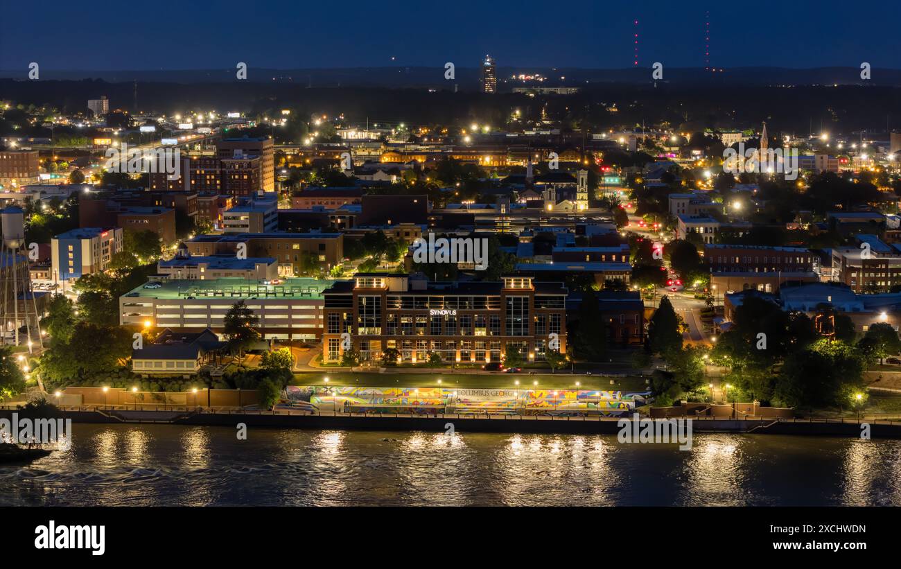 Drone of Columbus, Georgia Stock Photo - Alamy