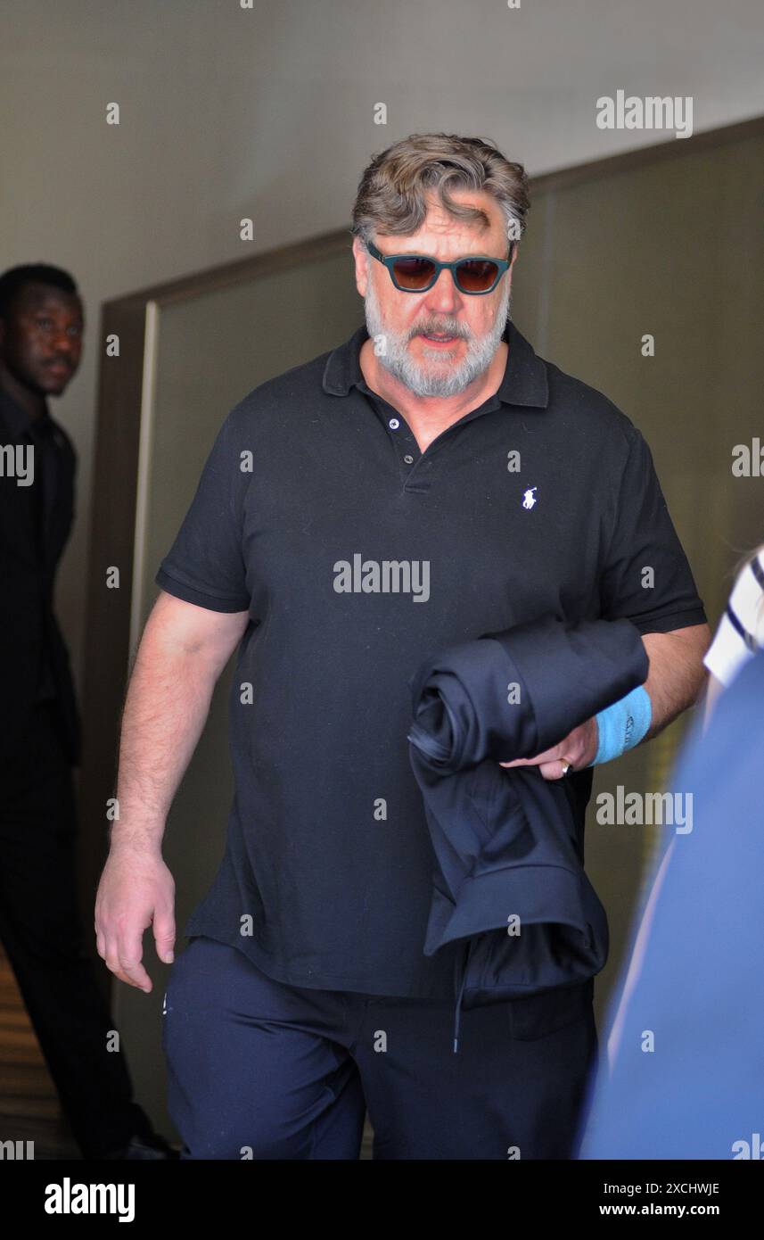 Milan, . 17th June, 2024. Milan, 17-06-2024 Russell Crowe and the whole ...