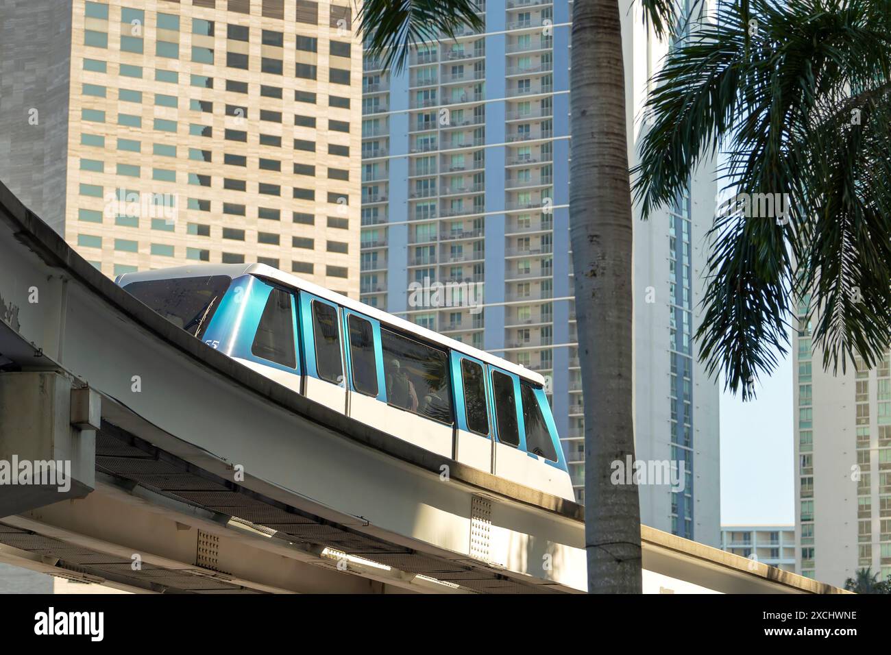 Miami downtown elevated railway hi-res stock photography and images - Alamy