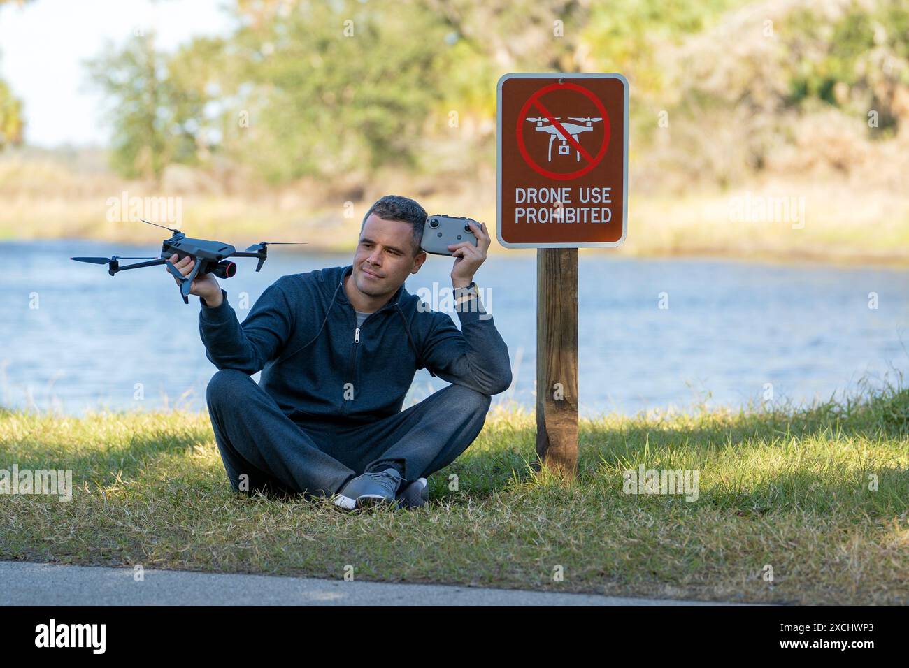 Drone operator is disappointed because he isn't allowed to fly his ...