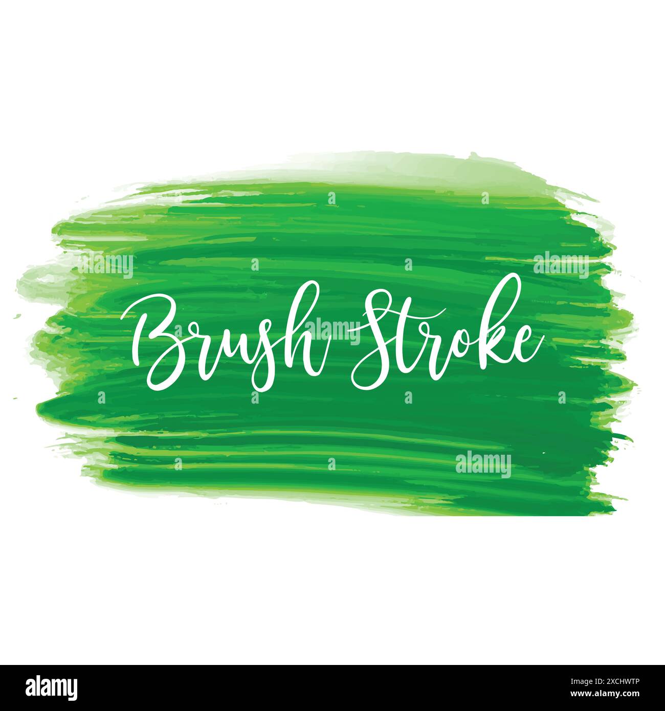 Green brush stroke watercolor design Stock Vector Image & Art - Alamy