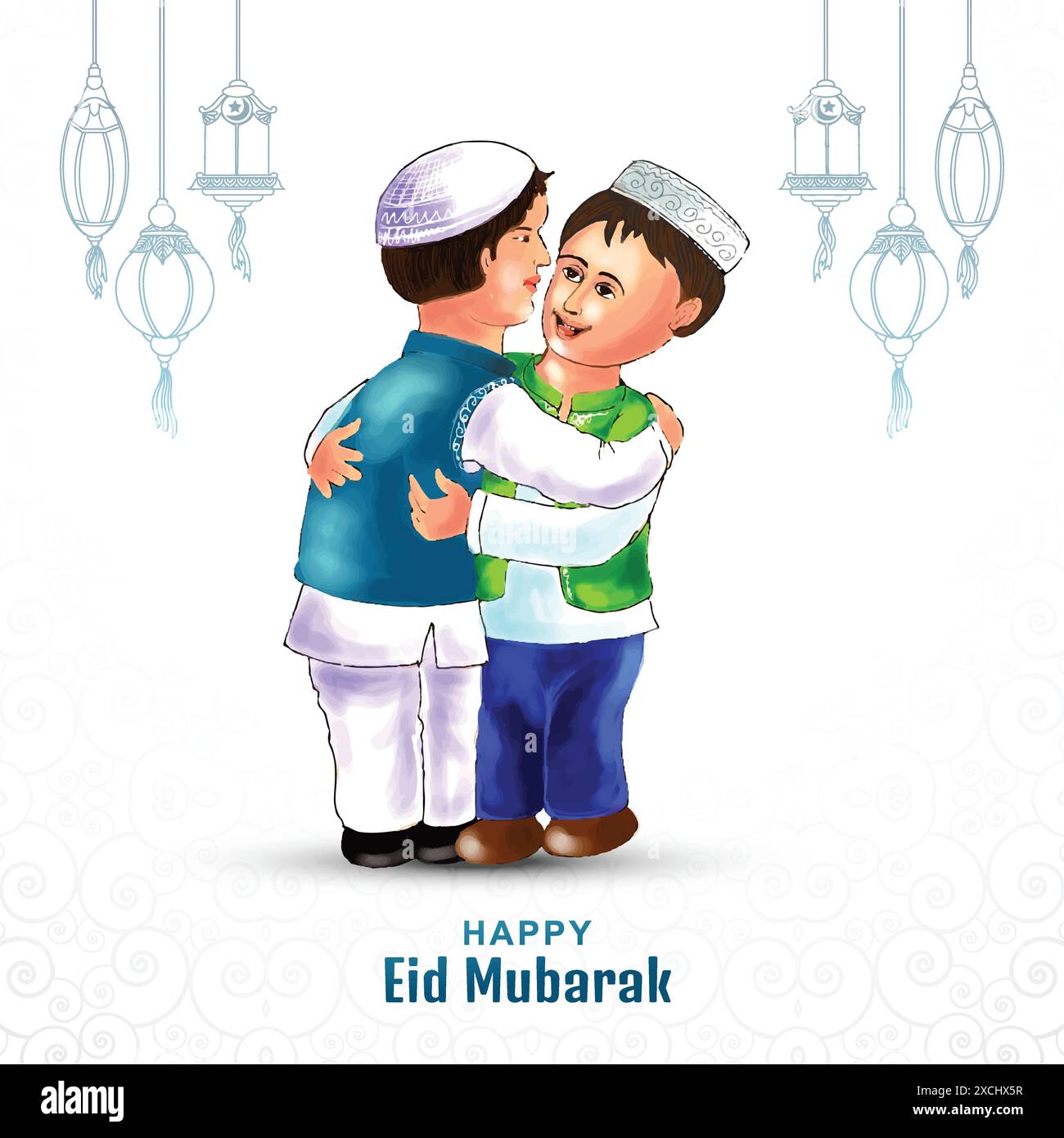 Muslim kids hugging Cut Out Stock Images & Pictures - Alamy