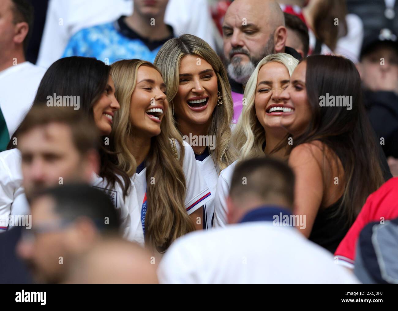 GELSENKIRCHEN, GERMANY - JUNE 16: Ellie Alderson wife of Ollie Watkins ...