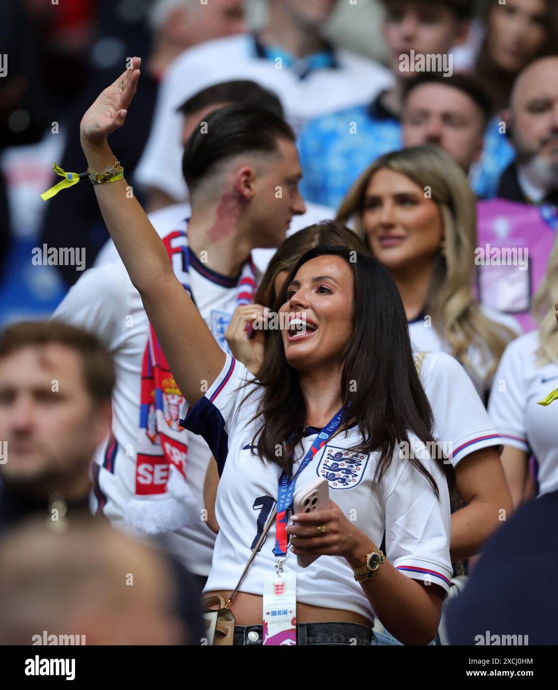 GELSENKIRCHEN, GERMANY - JUNE 16: Ellie Alderson partner of Ollie ...