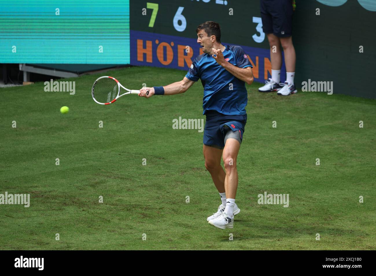 Halle, Germany. 17th June, 2024. Tennis, ATP Tour singles, men, 1st round, Ofner (Austria ...