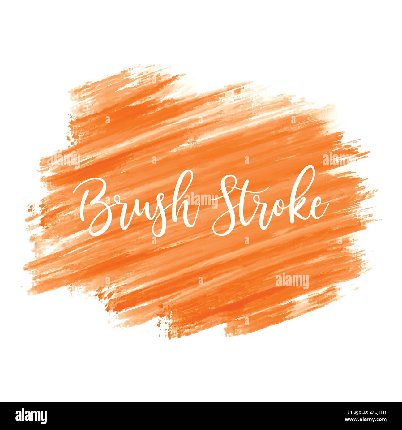 Orange brush stroke watercolor design Stock Vector Image & Art - Alamy