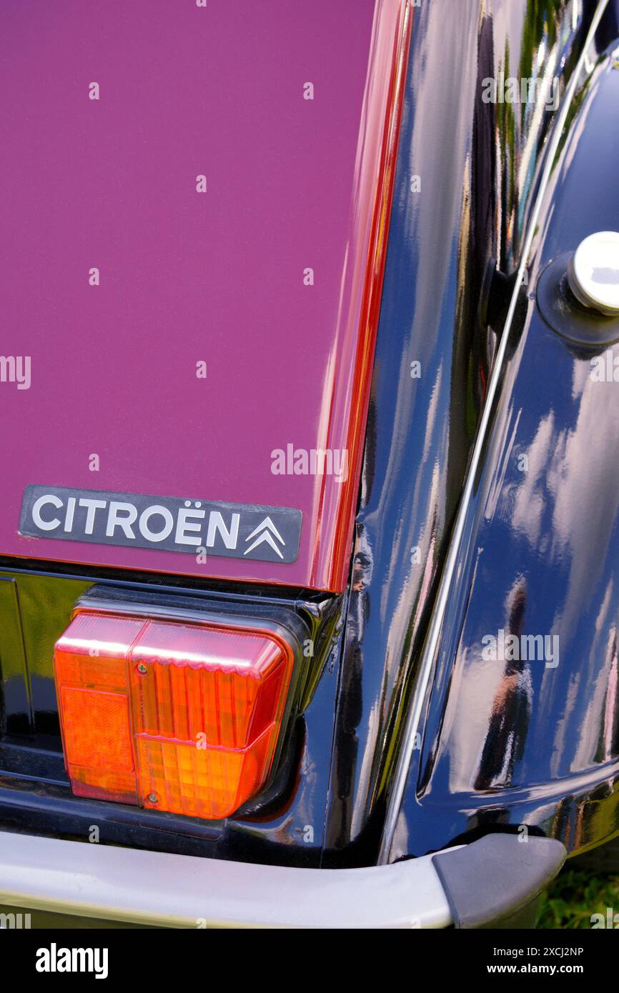 Back of a Citron 2CV Stock Photo - Alamy