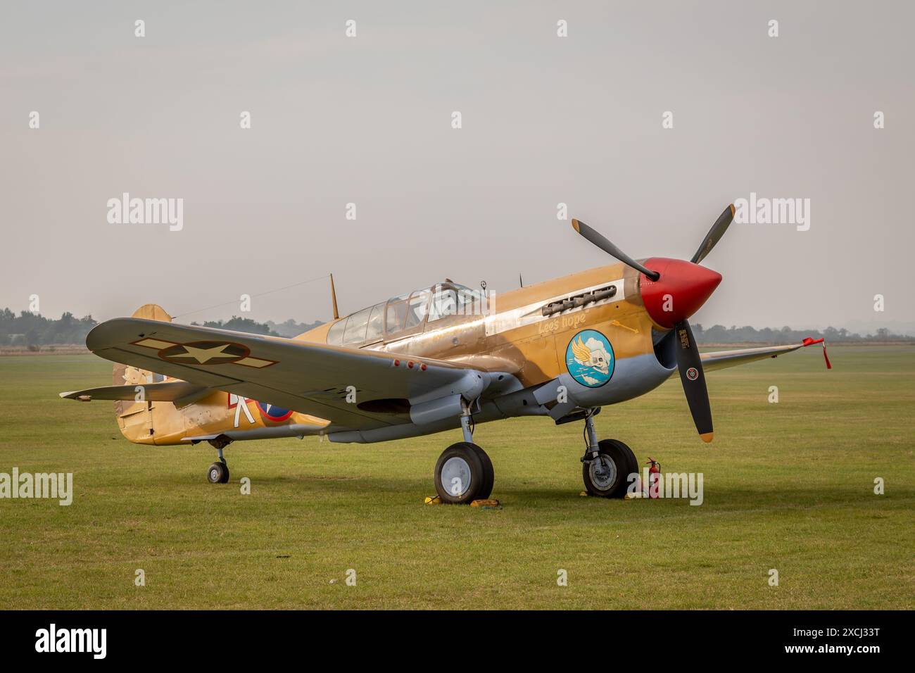 Curtiss P-40F Warhawk '41-19841', Duxford Airfield, Cambridgeshire, UK ...