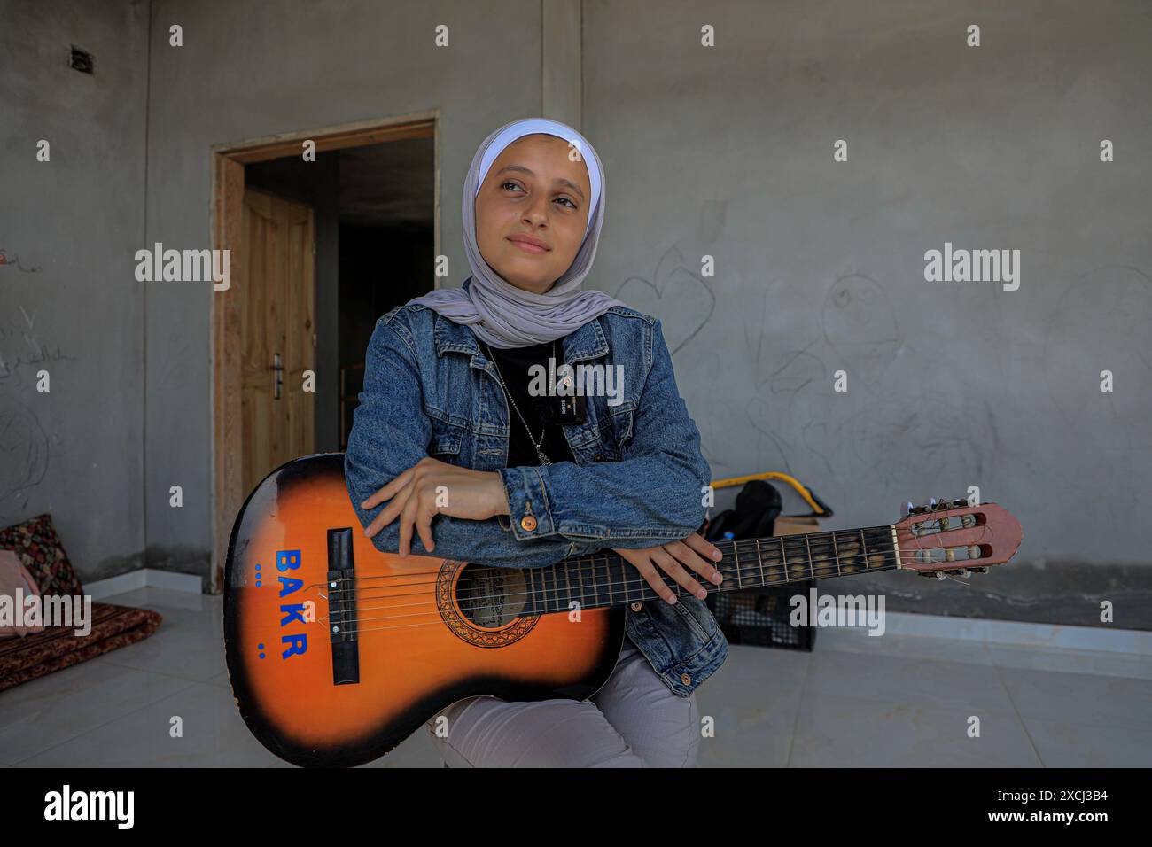 Gaza. 5th June, 2024. Rahaf Naser, a 19-year-old Palestinian student ...