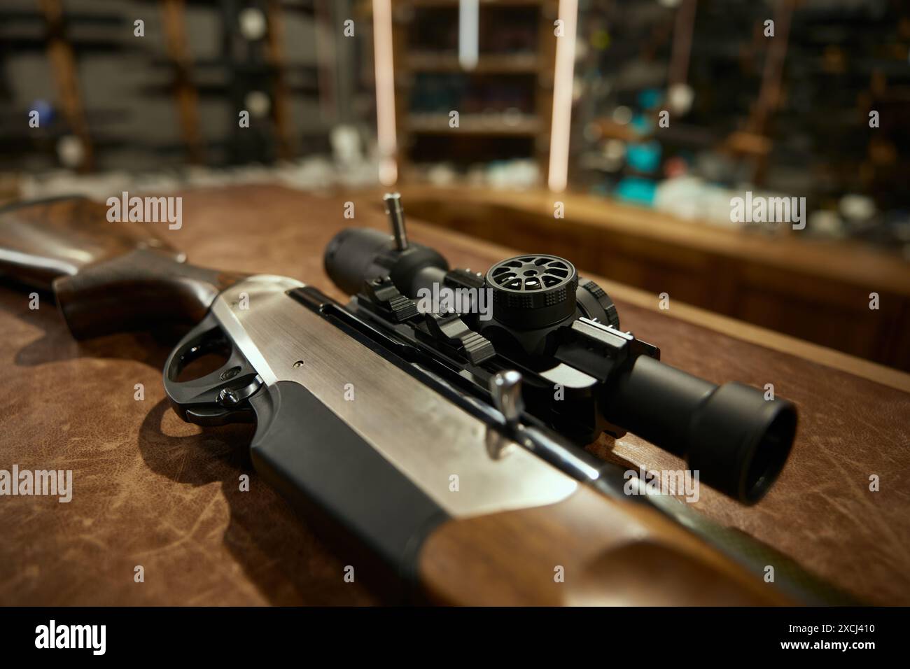 Gun for hunting with and without sight weapon shop assortment Stock ...