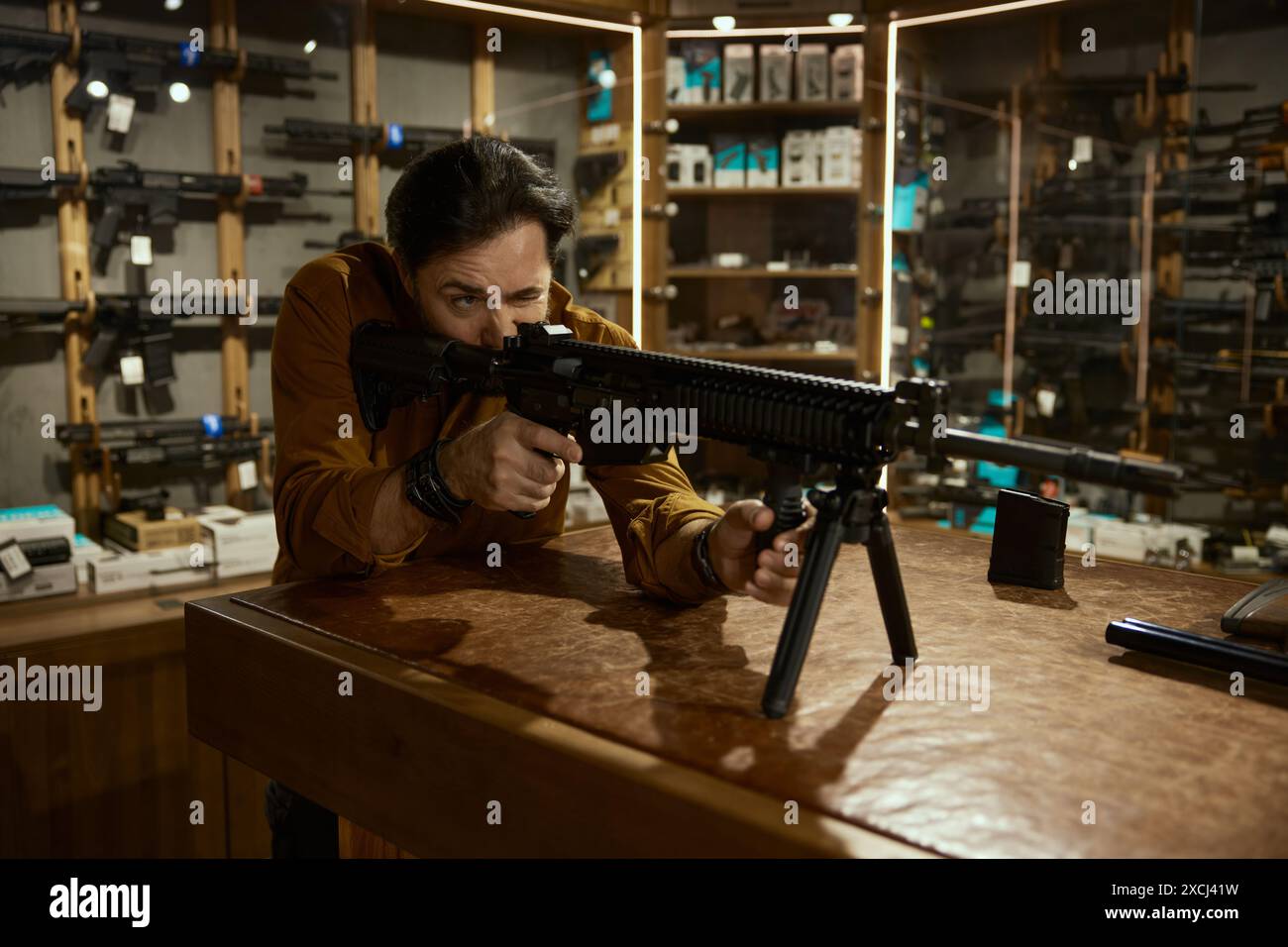 Firearm testing hi-res stock photography and images - Alamy