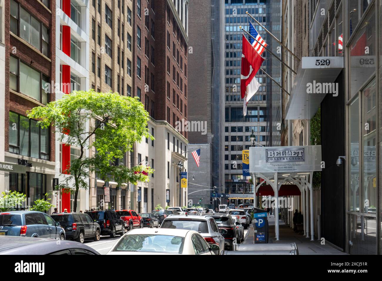 The north side of E. 44th Street features Number 5, a residential ...