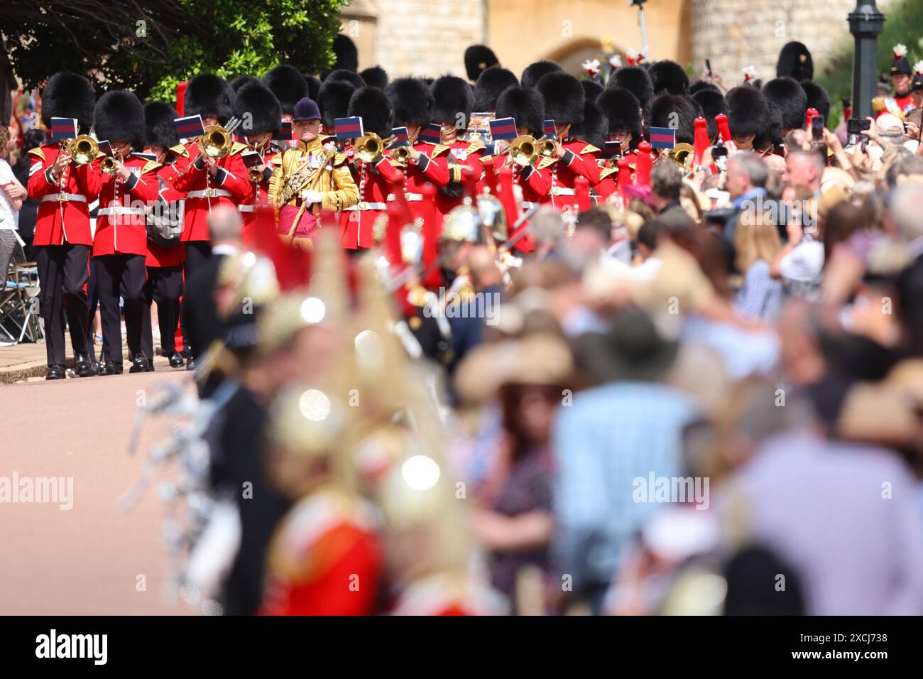 The Band of the Grenadier Guards play during the annual Order of the ...
