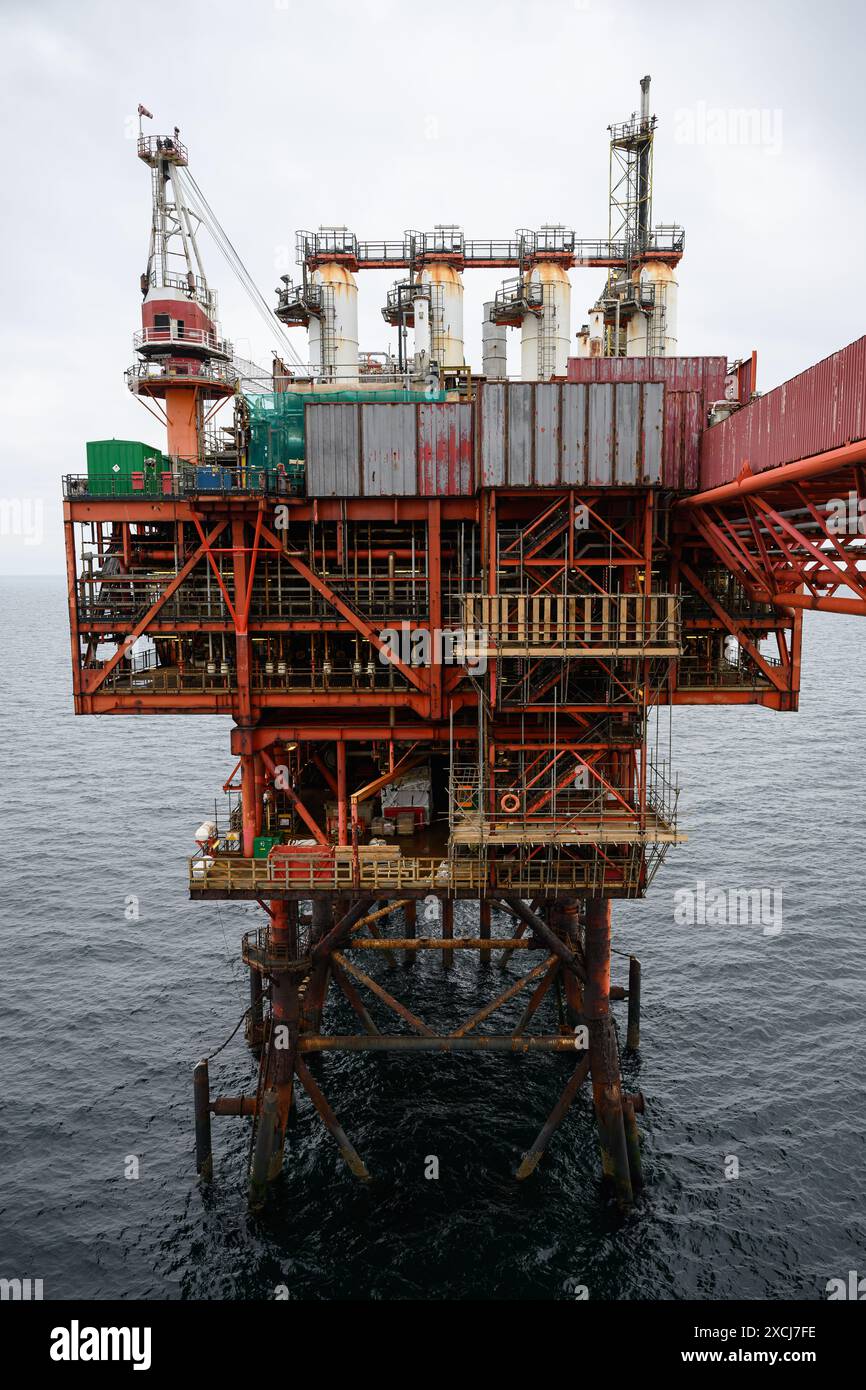 A general view of a section of the Rough 47/3B Bravo gas platform in ...