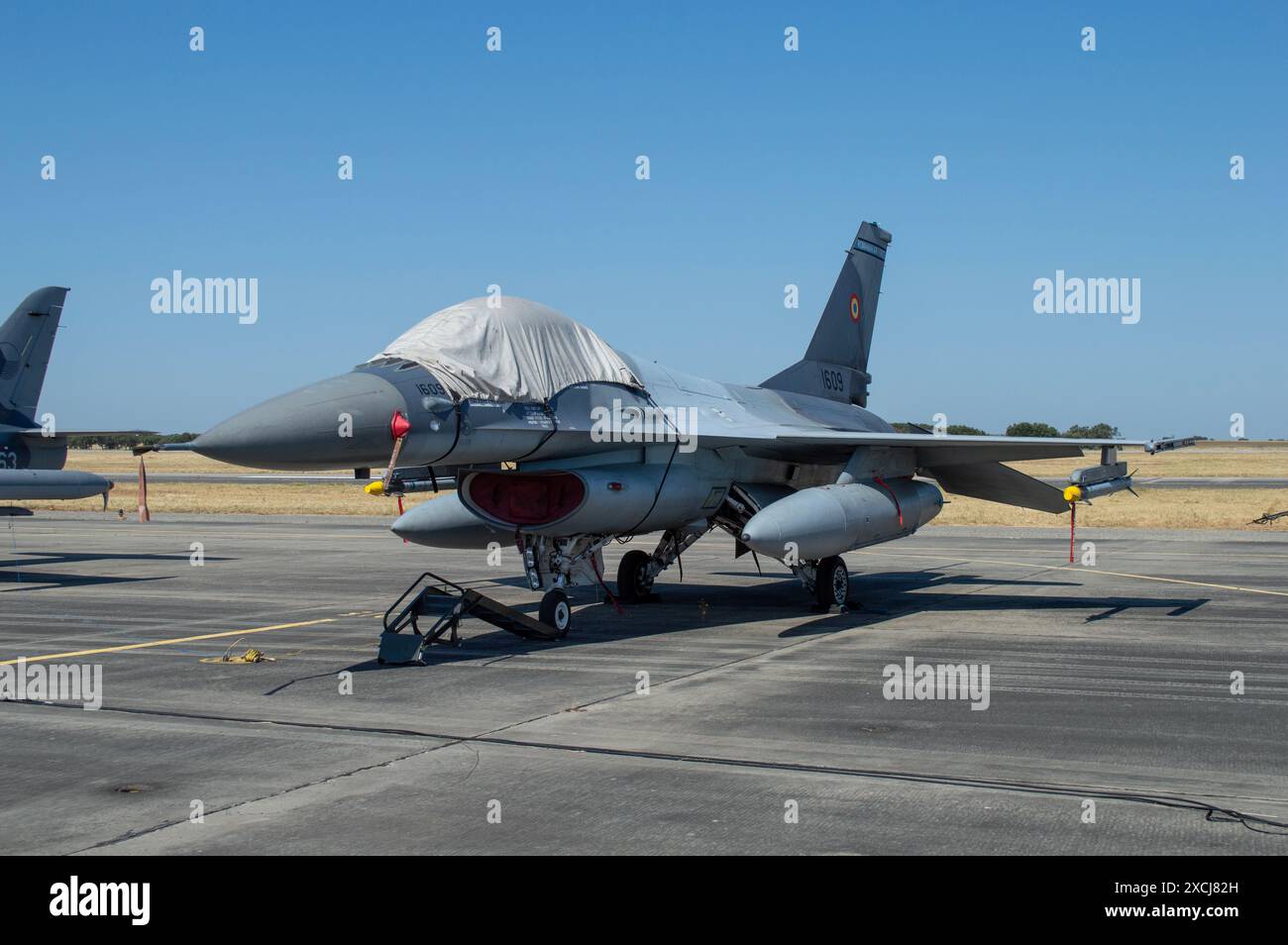 F-16C of the Romanian Air Force at the Beja Air Festival Stock Photo ...