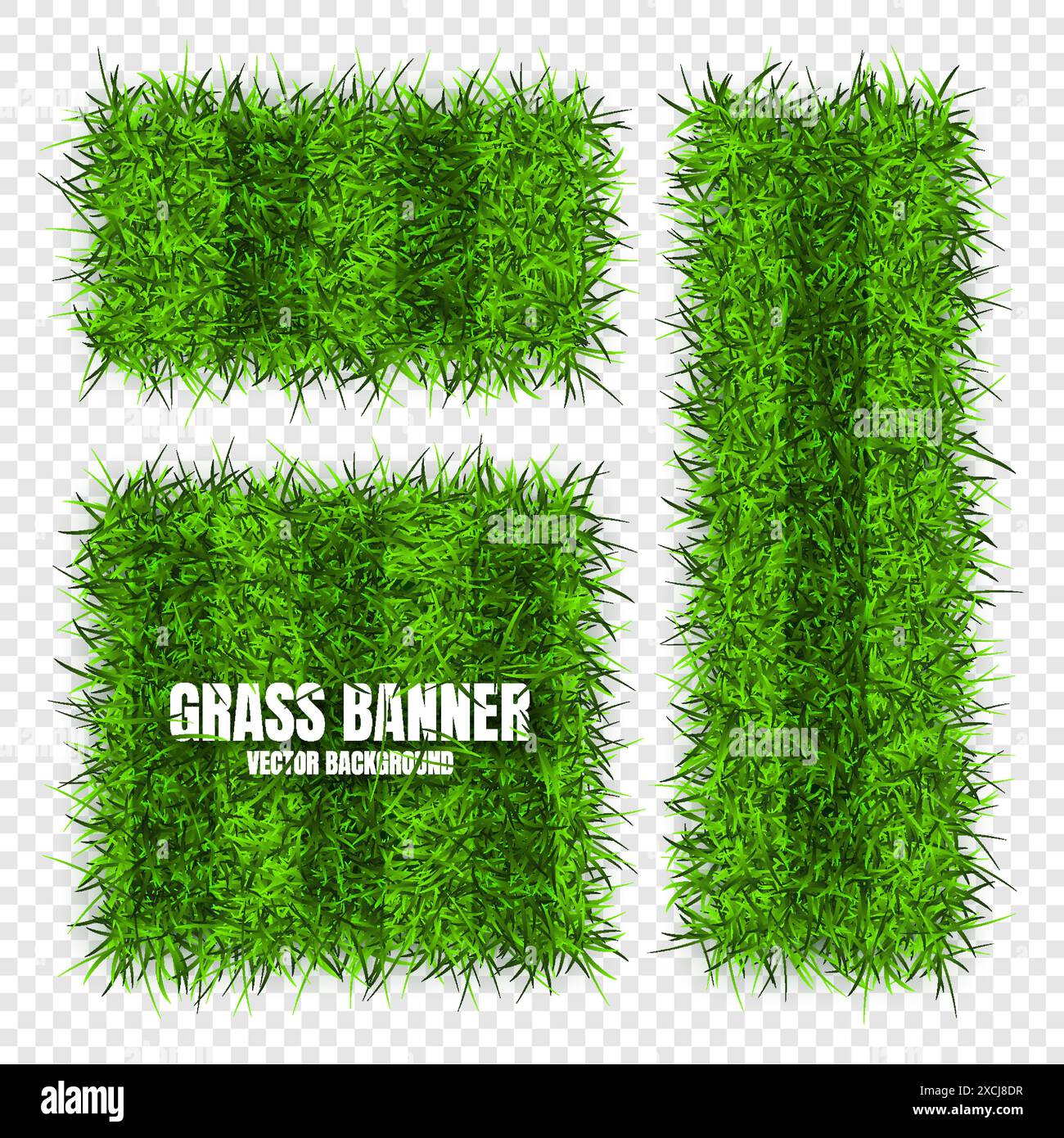 Green grass banners, background. Field, meadow texture, grassy ...