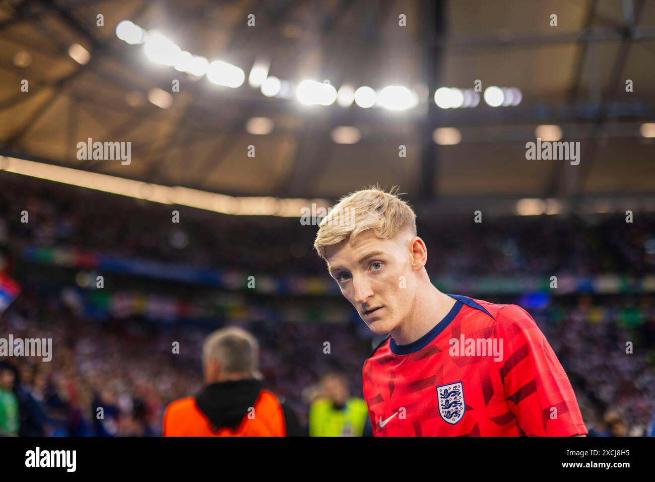 Gelsenkirchen, Germany. 16th Jun 2024. Anthony Gordon (ENG) Serbia ...