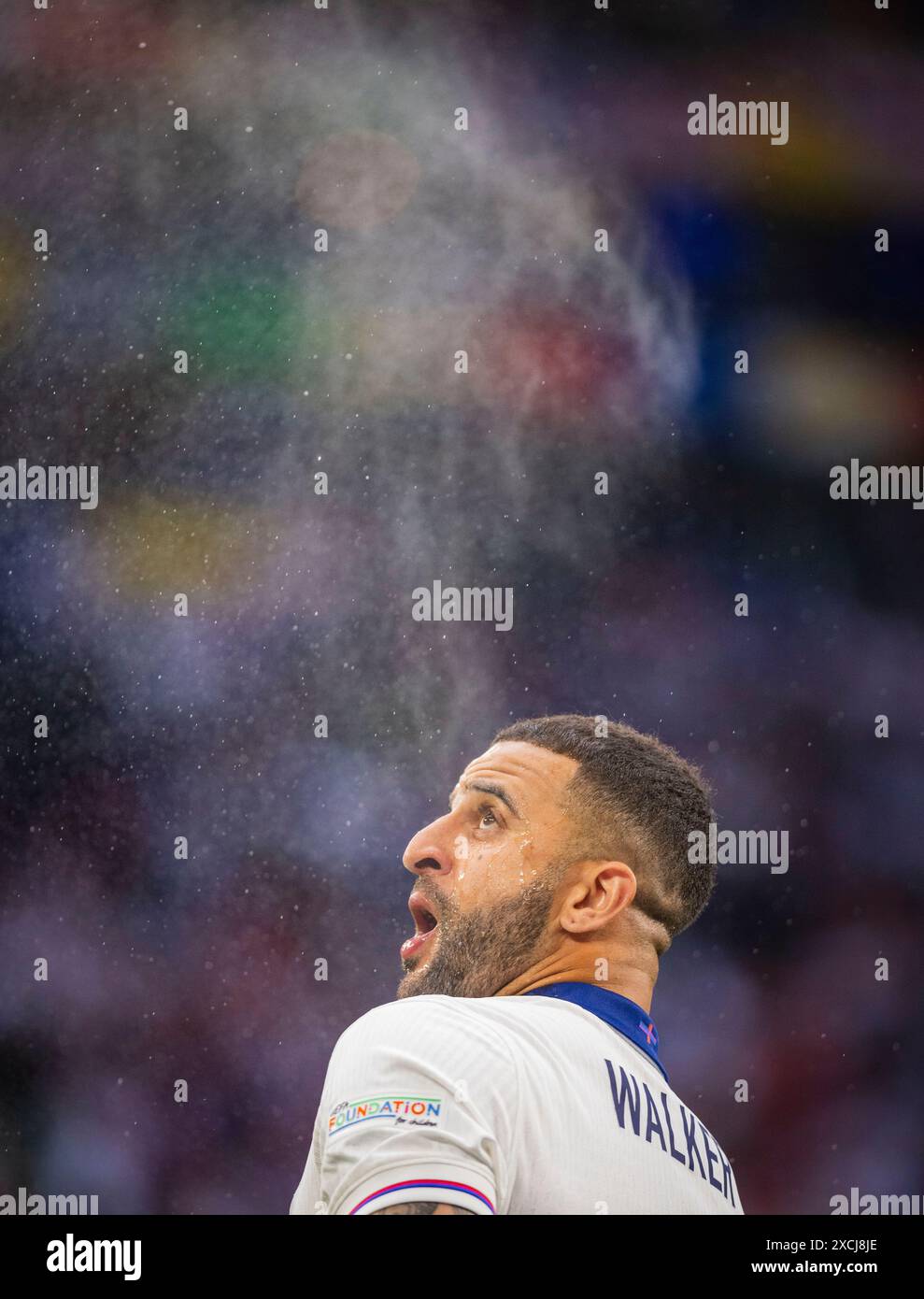 Gelsenkirchen, Germany. 16th Jun 2024. Kyle Walker (ENG) Serbia ...
