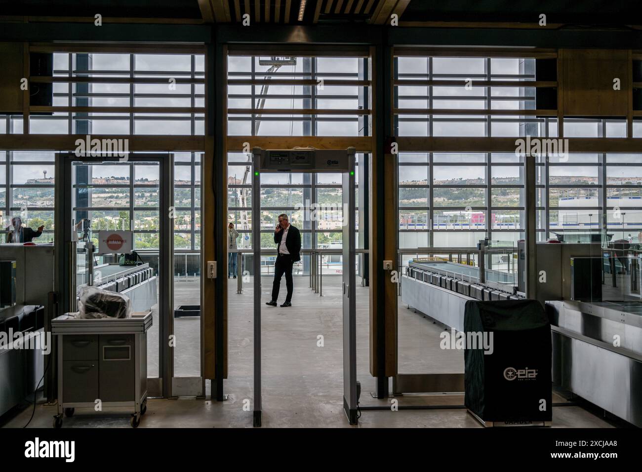 Marseille, France. 14th June, 2024. A passenger in Marseille-Provence ...