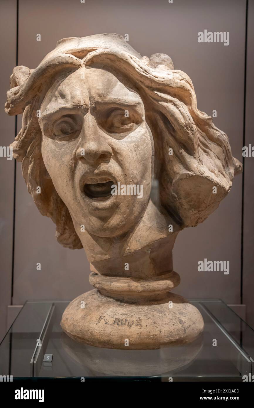 Paris, France - 06 14 2024: Louvre Museum. Sculpture The Genius of the ...