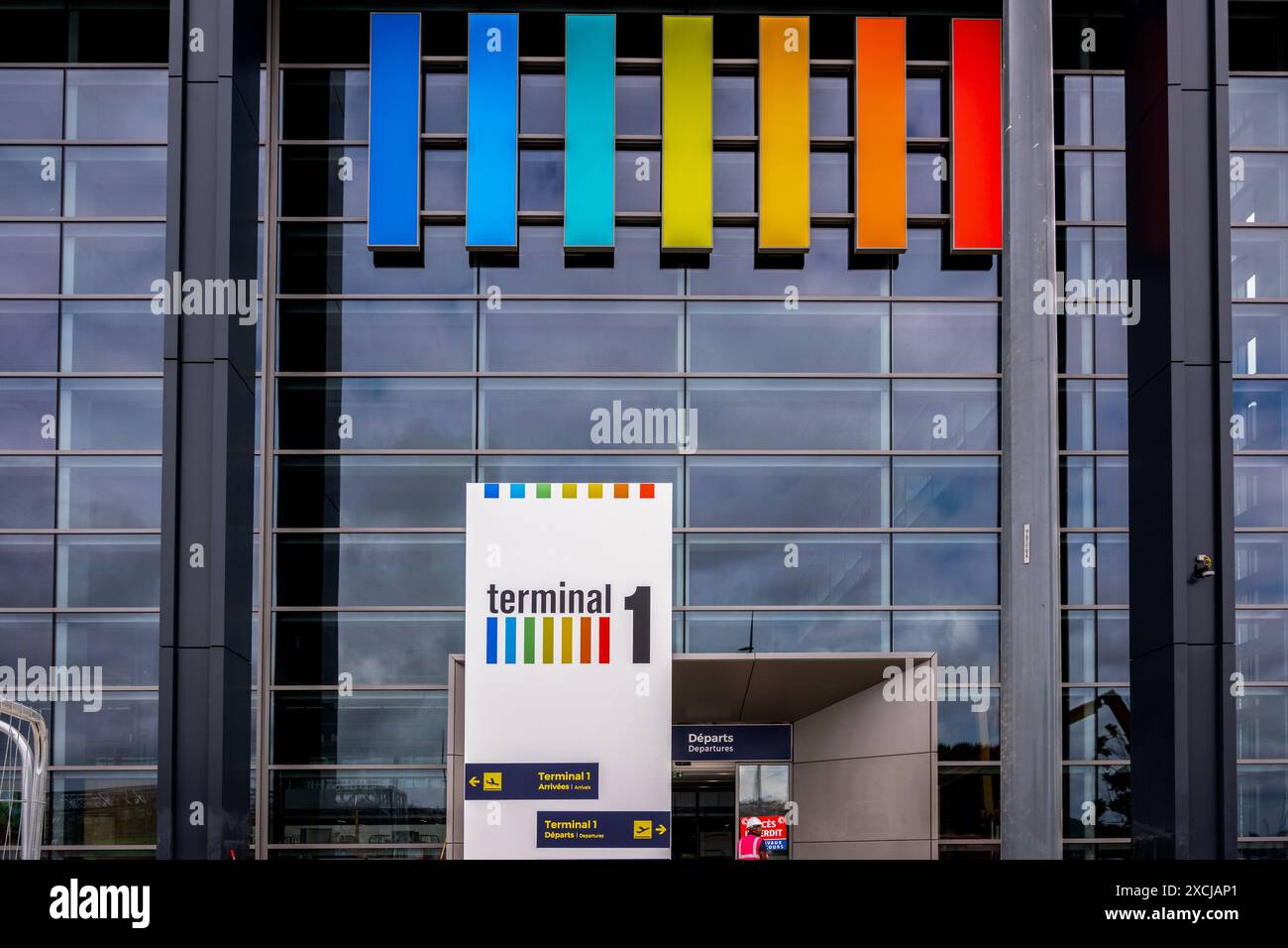 Marseille, France. 14th June, 2024. The façade of the new Terminal 1 at ...