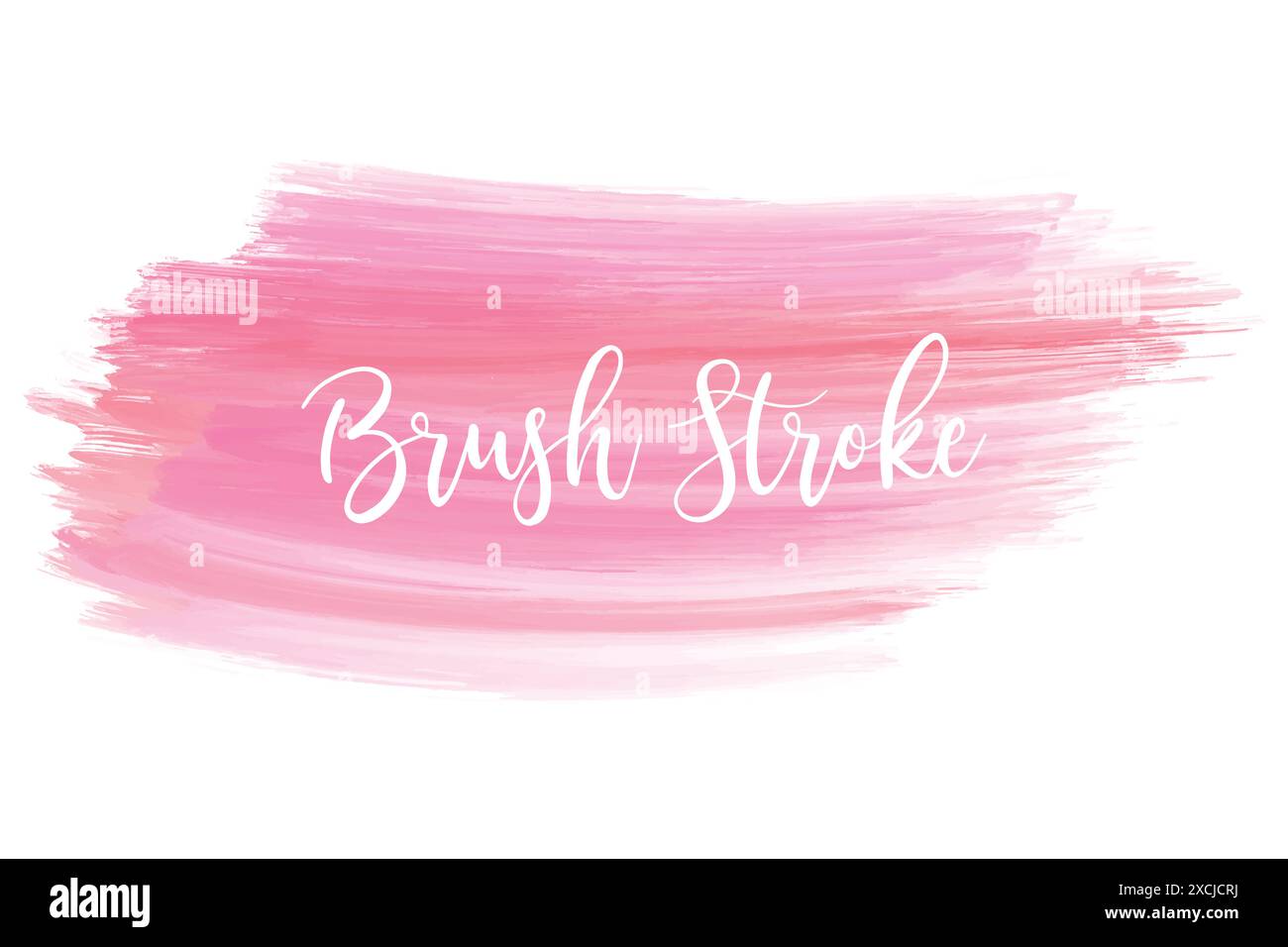 Hand draw pink brush stroke watercolor design Stock Vector Image & Art ...