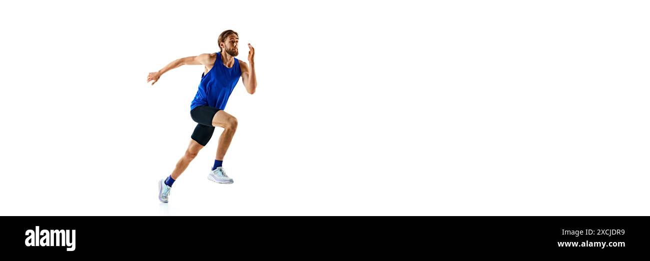 Energetic sporty marathon speed Cut Out Stock Images & Pictures - Alamy