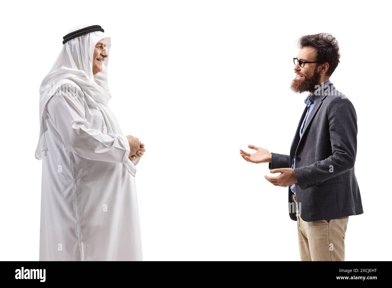 Arab man talk on Cut Out Stock Images & Pictures - Alamy