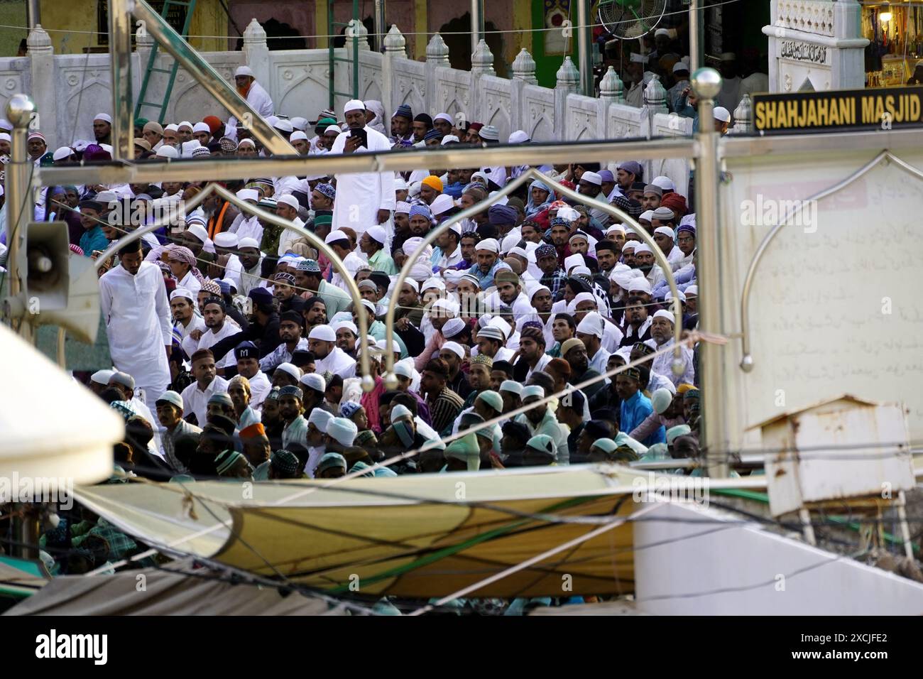 Muslims offer eid al adha prayers hi-res stock photography and images ...