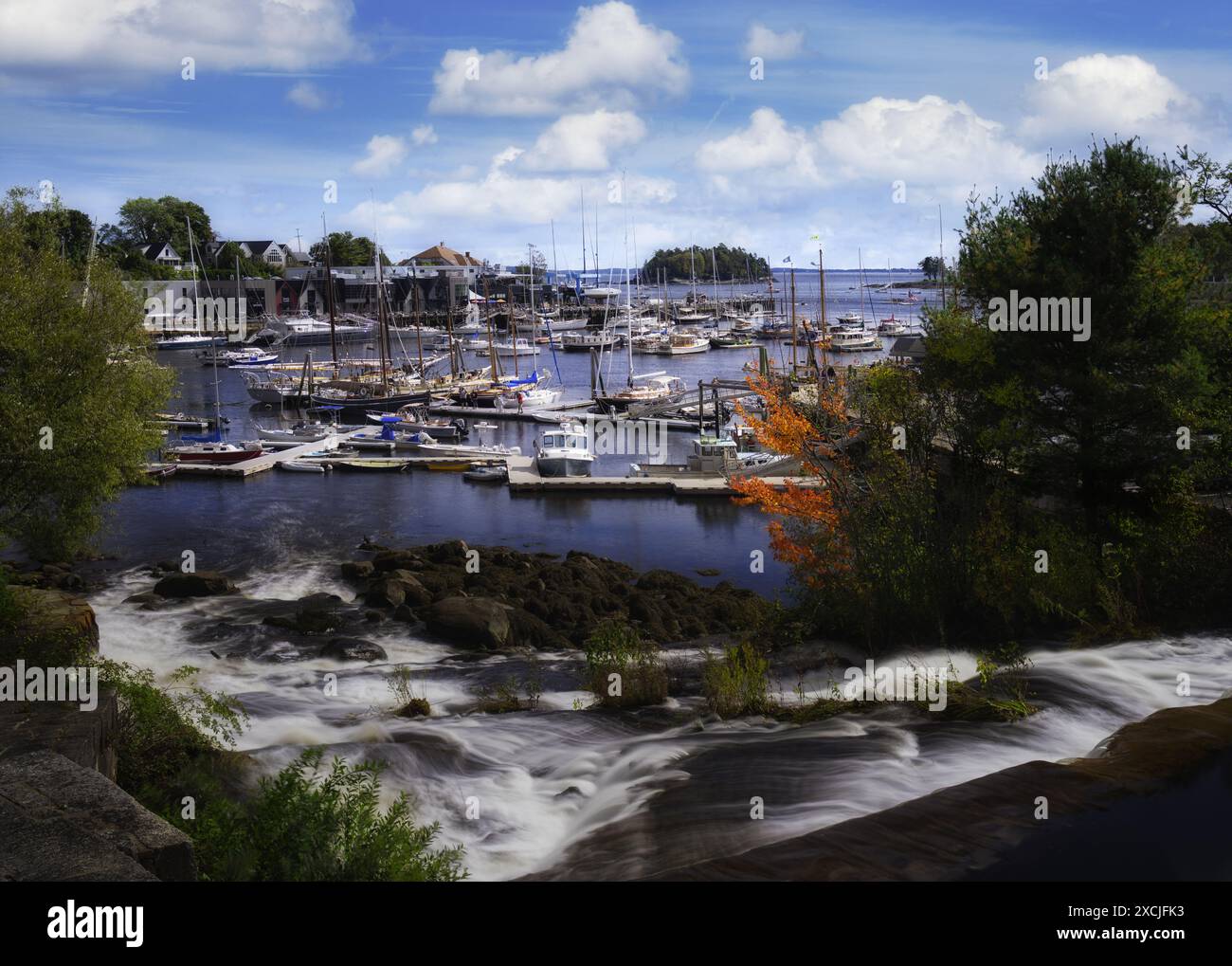 Camden Harbor, Maine Stock Photo - Alamy