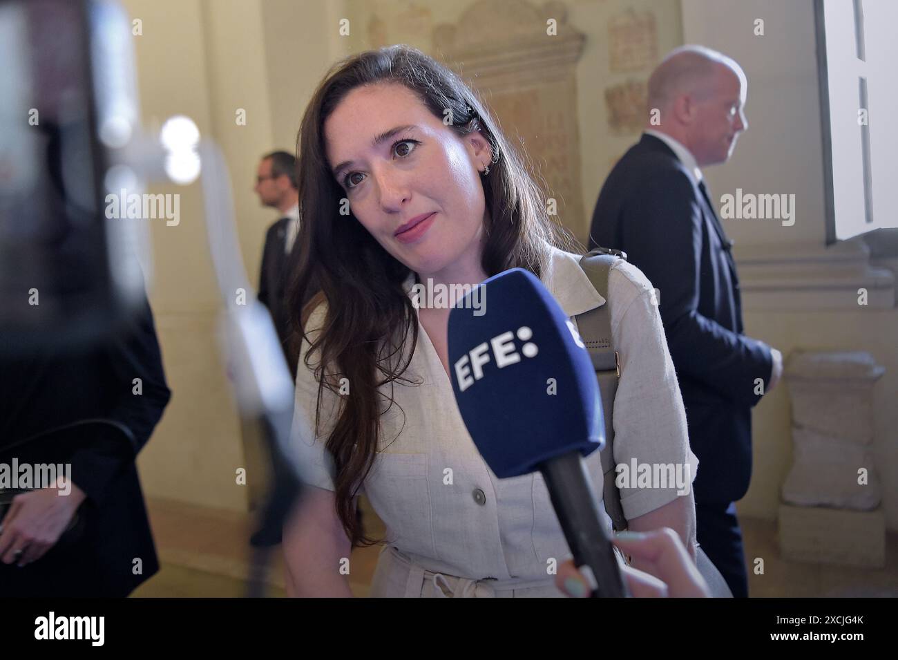 Lapidary gallery in the vatican apostolic palace hi-res stock ...