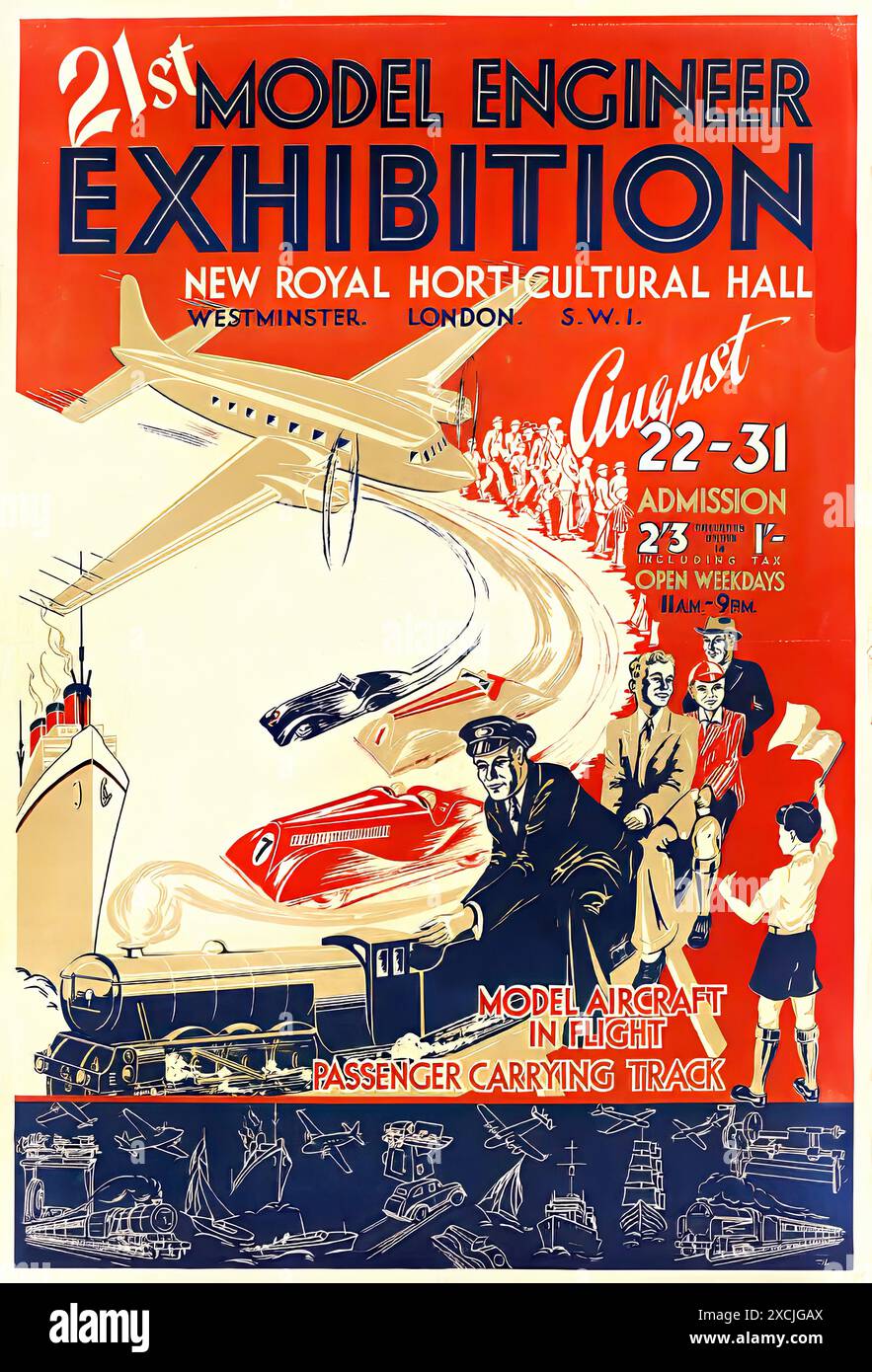 21st Model Engineer Exhibition, London, c. 1950s. - Vintage Travel ...