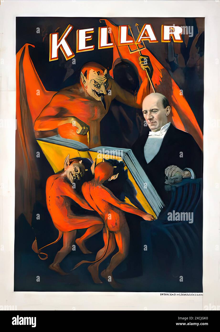 Vintage magic show poster hi-res stock photography and images - Alamy