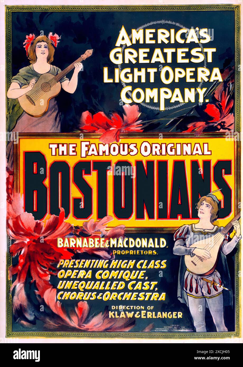 America's Greatest Light Opera Company, The Famous Original Bostonians ...