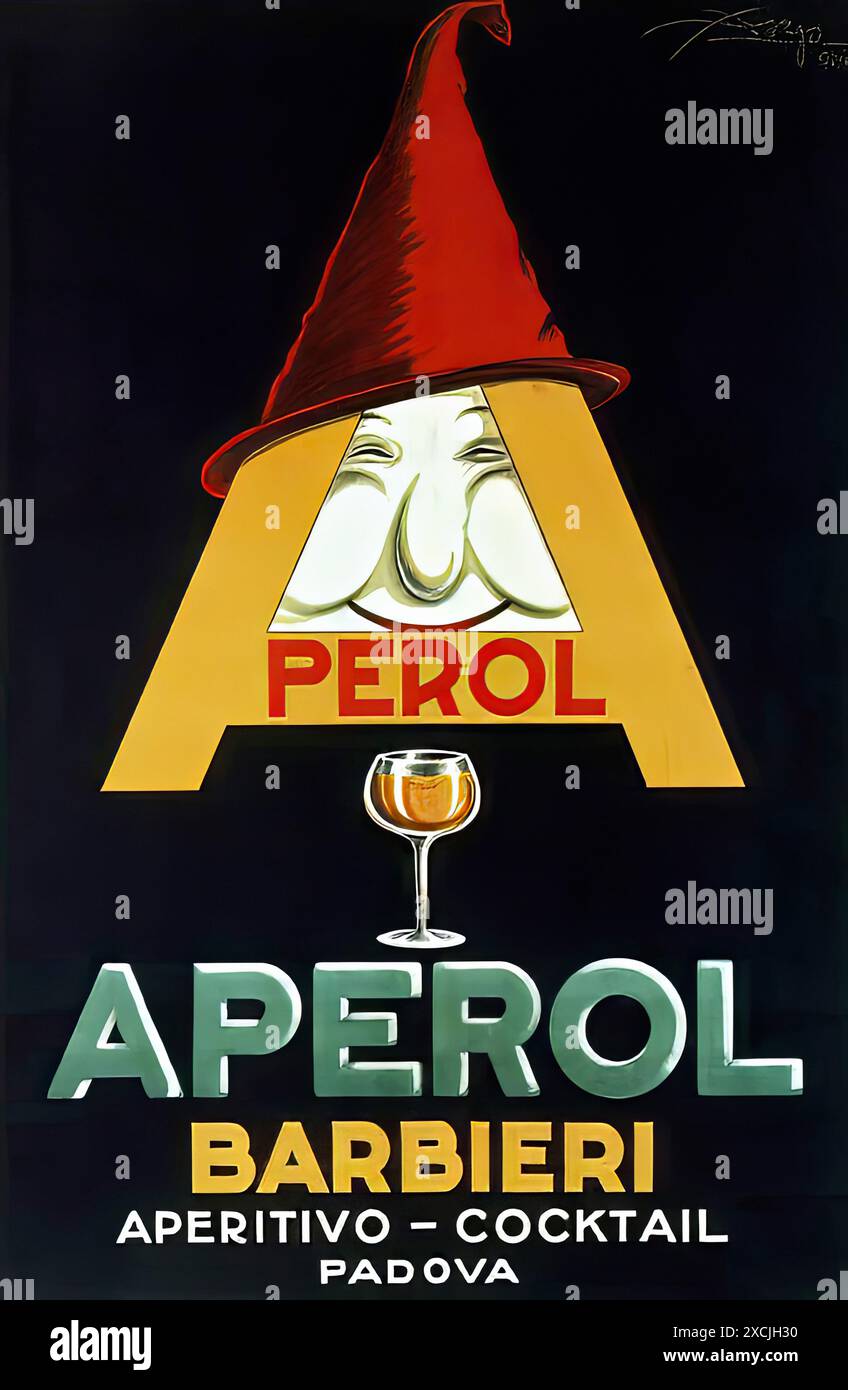 Aperol, Barbieri, Aperitivo-Cocktail, Padova, c. 1920s - Vintage ...