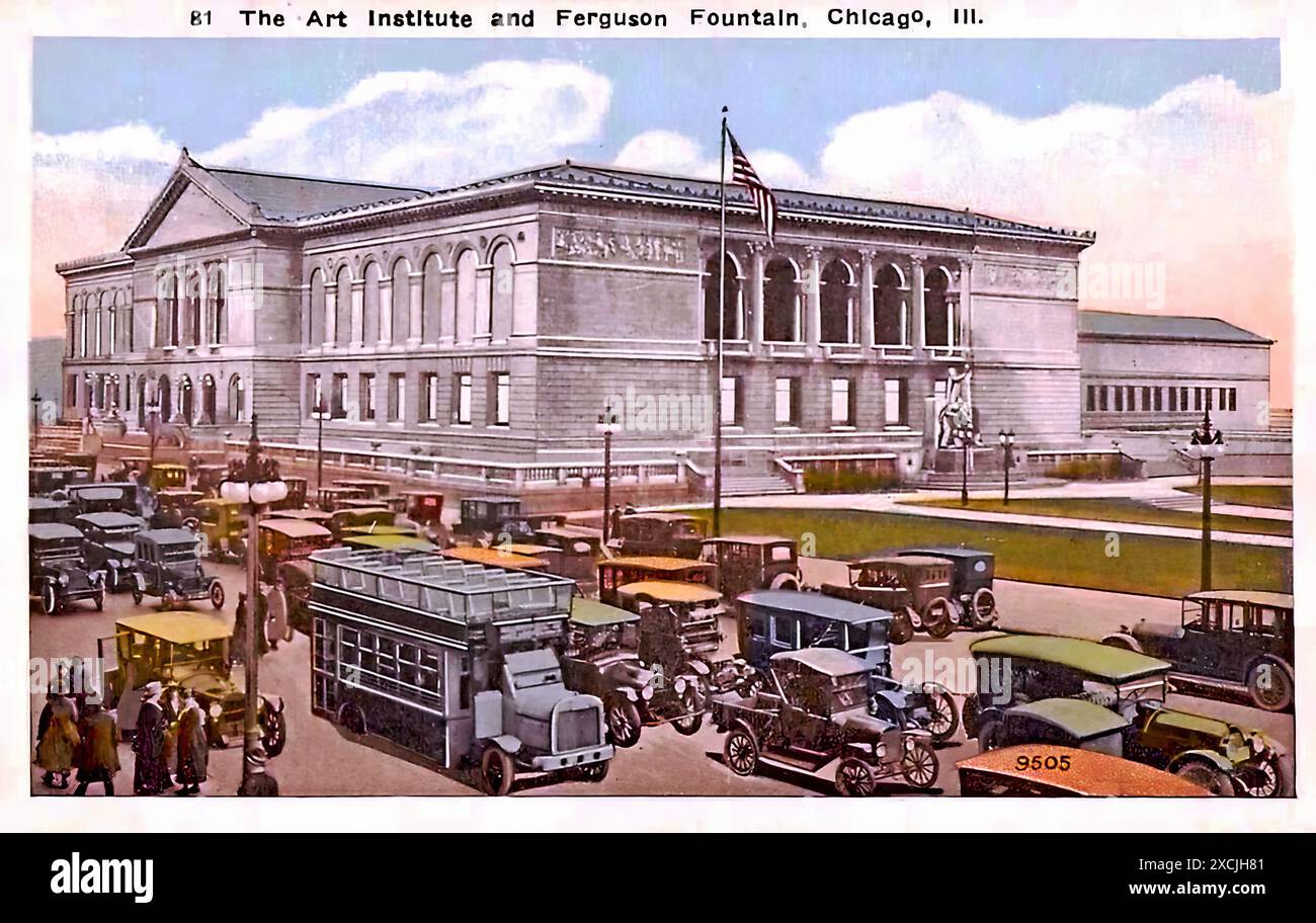 Art Institute of Chicago, Ferguson Fountain, Lorado Taft's Great Lakes ...