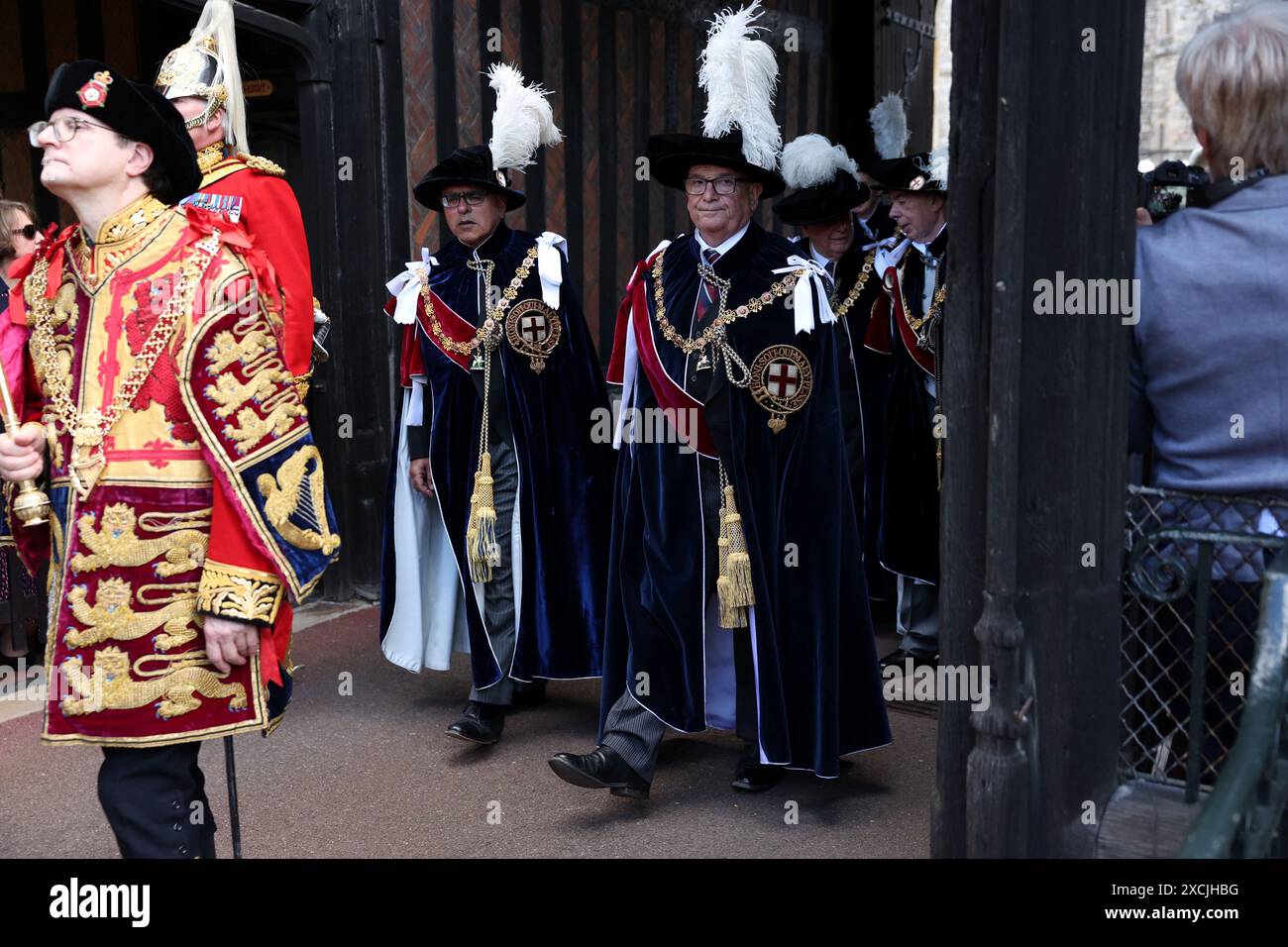 Lord Ajay Kakkar and Lord Stuart Peach arrive to attend the annual ...